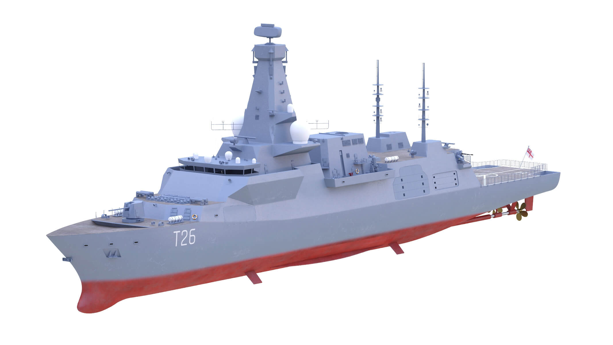 Type 26 Frigate - 3D Model by frezzy