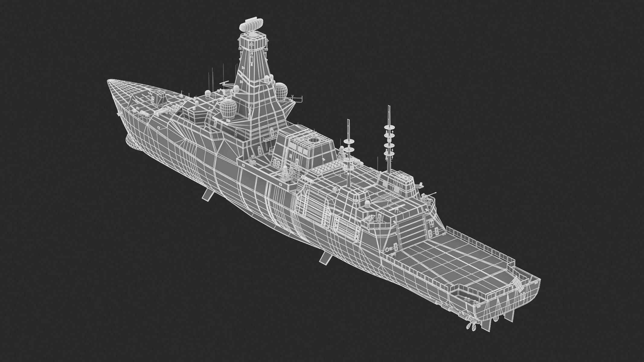 Type 26 Frigate - 3D Model by frezzy