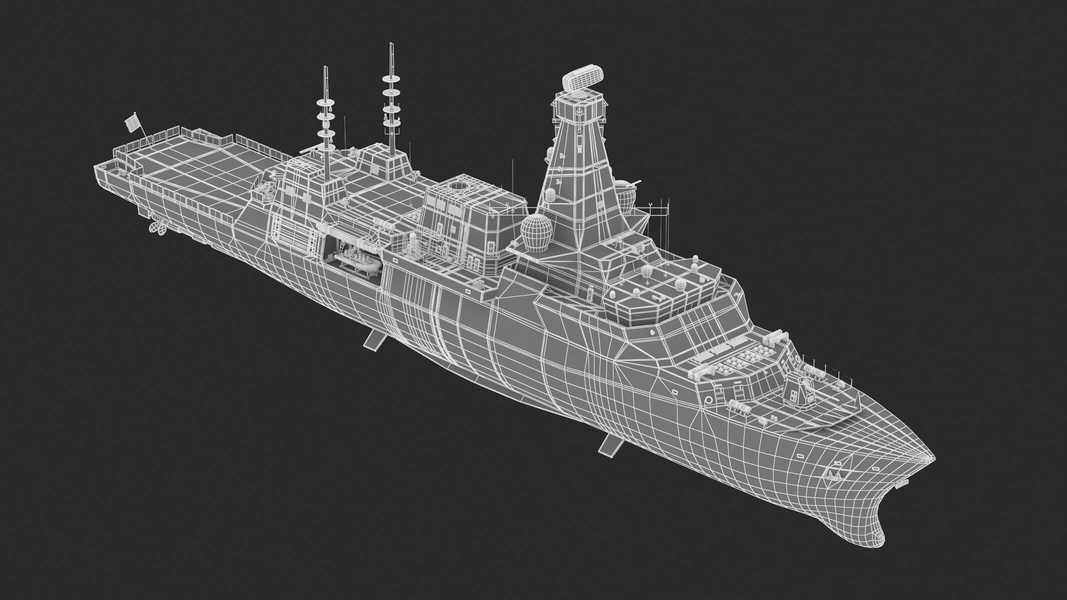 Type 26 Frigate - 3D Model by frezzy