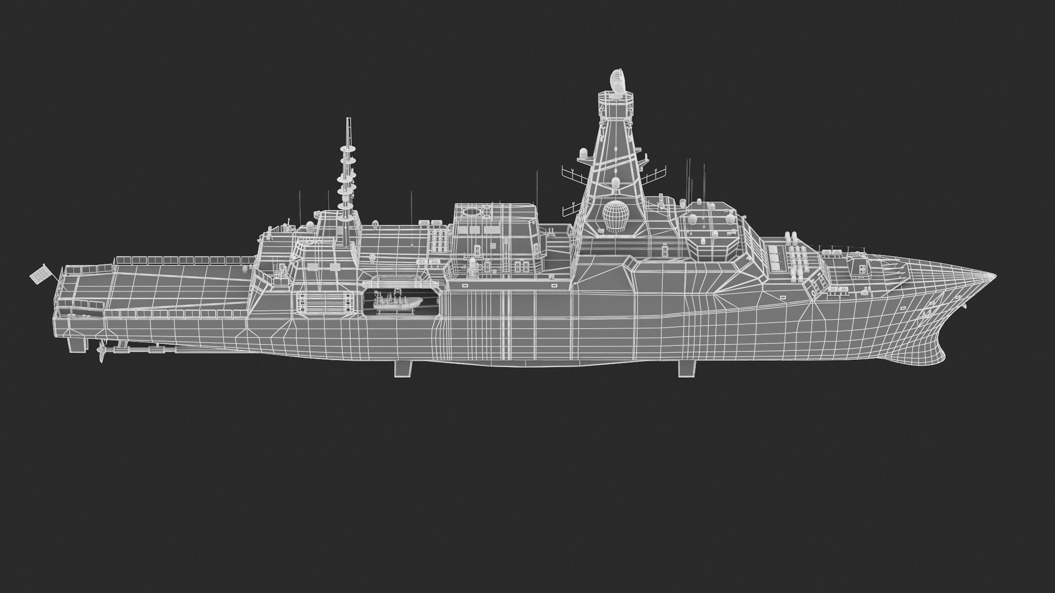 Type 26 Frigate - 3D Model by frezzy