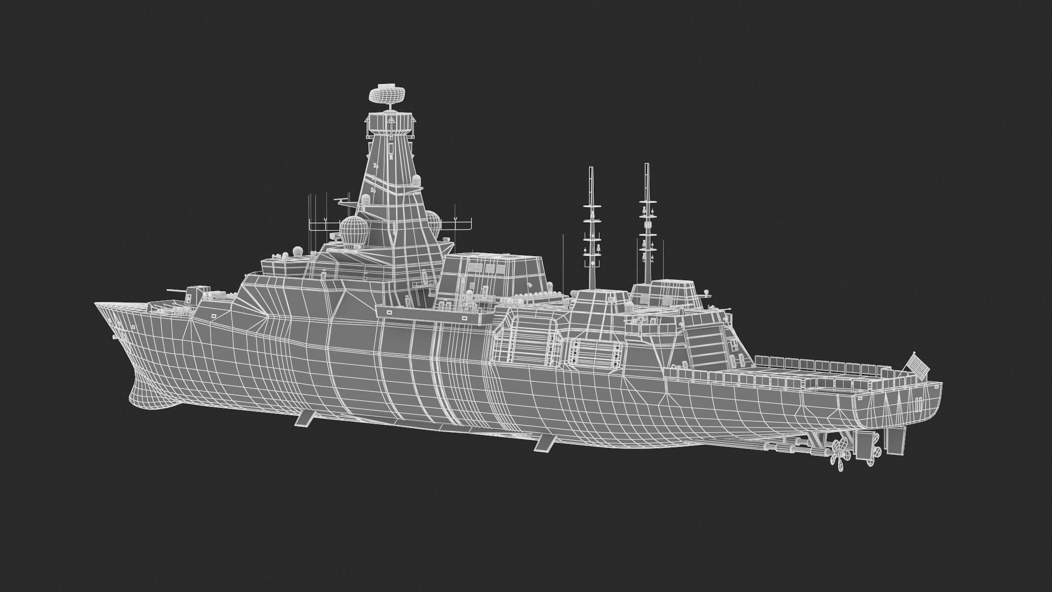 Type 26 Frigate - 3D Model by frezzy