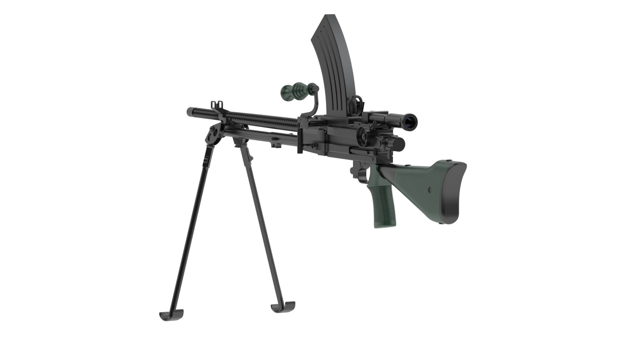 Type 96 Light Machine Gun - 3D Model by frezzy