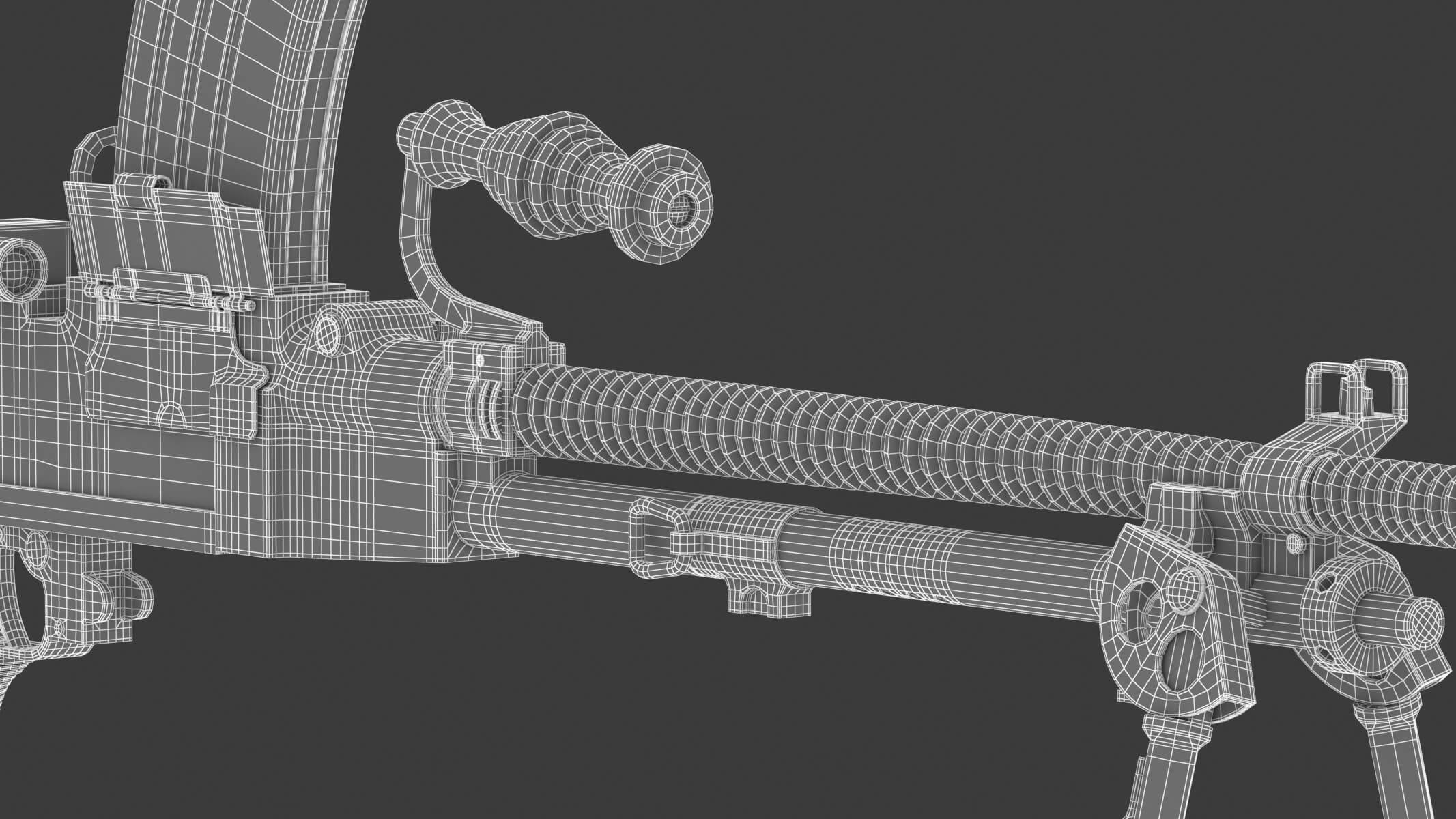 Type 96 Light Machine Gun - 3D Model by frezzy