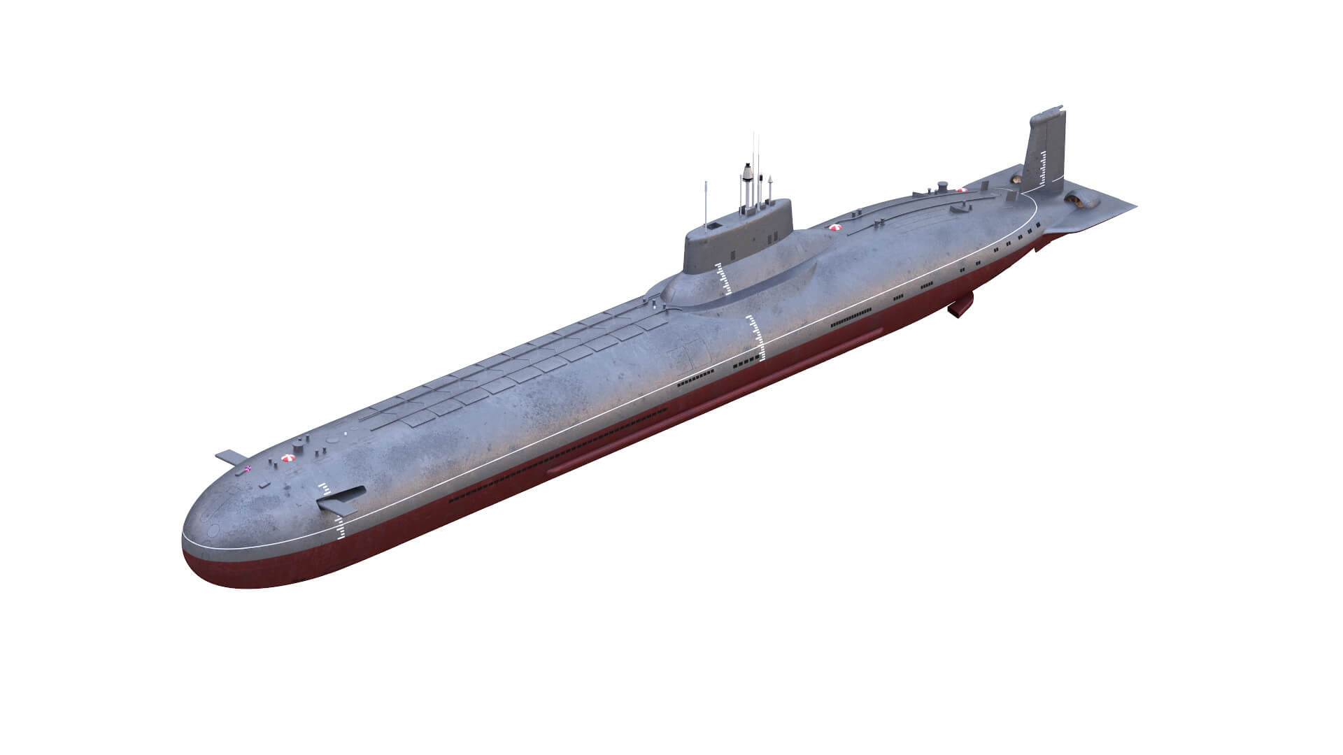 Typhoon Class Submarine - 3D Model by frezzy