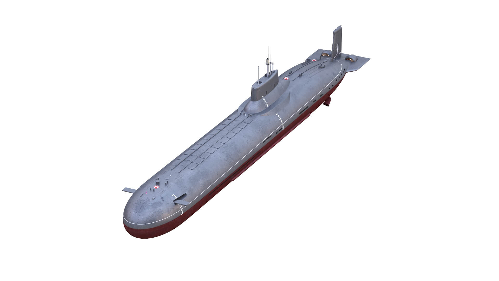 Typhoon Class Submarine - 3D Model by frezzy