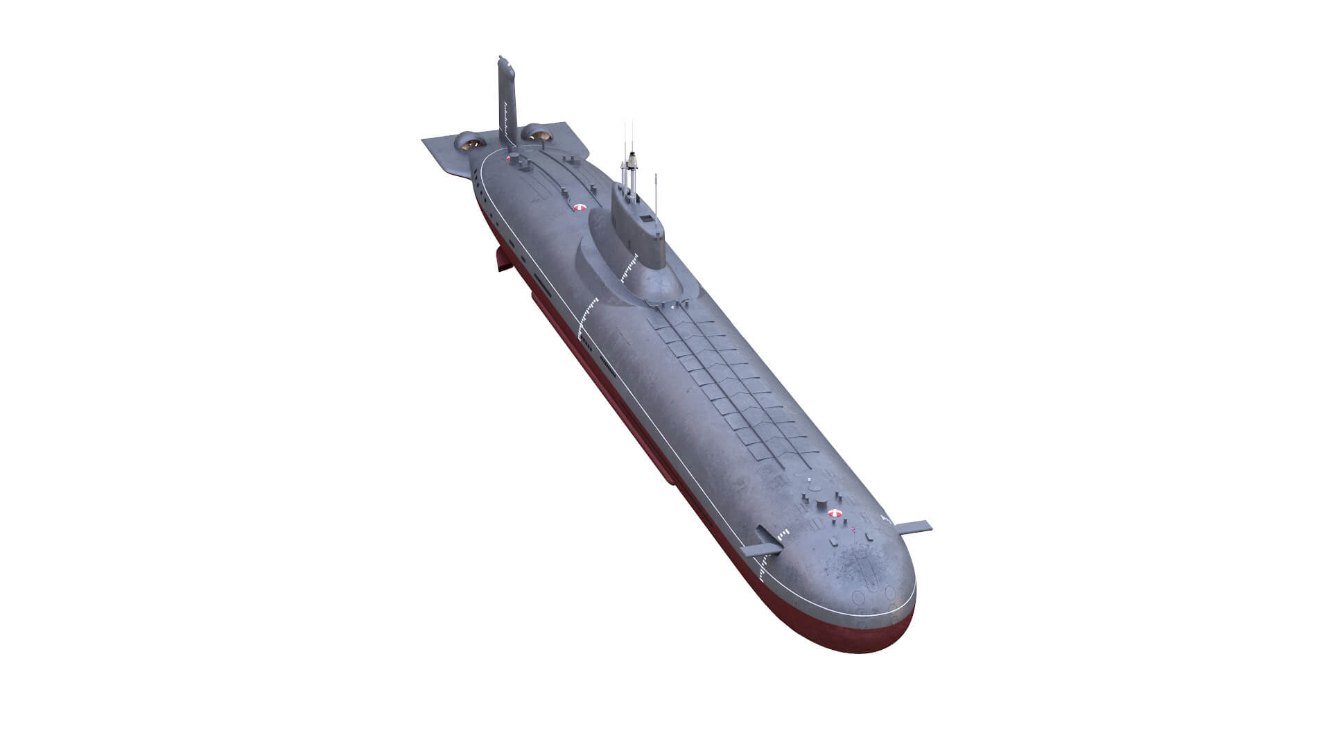 Typhoon Class Submarine - 3D Model by frezzy