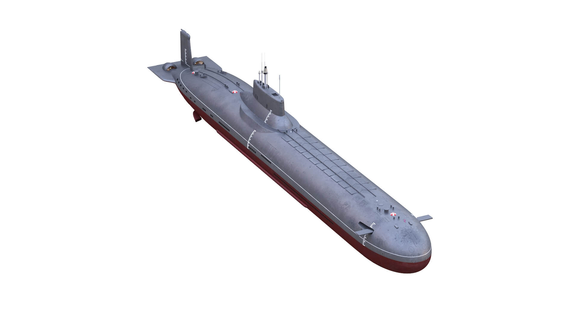 Typhoon Class Submarine - 3D Model by frezzy