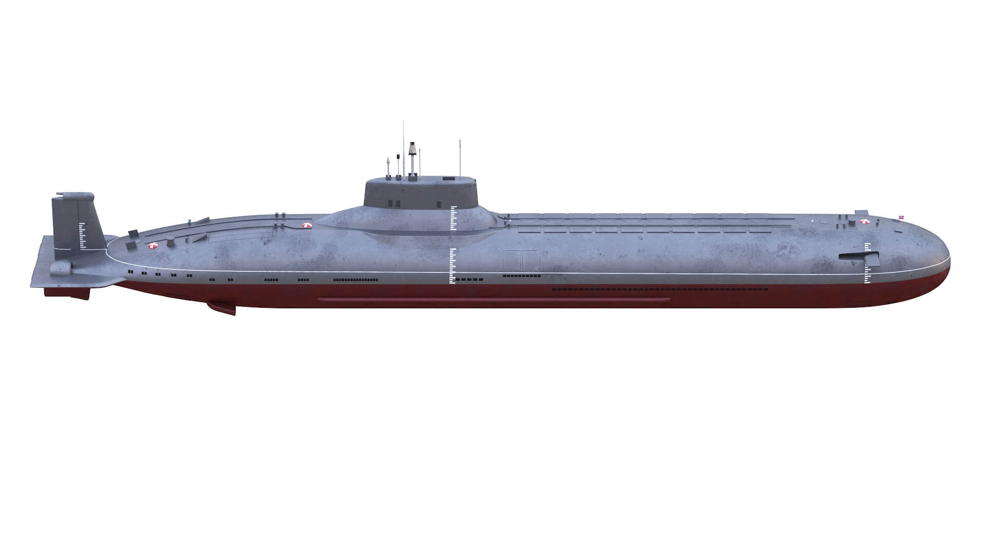 Typhoon Class Submarine - 3D Model by frezzy