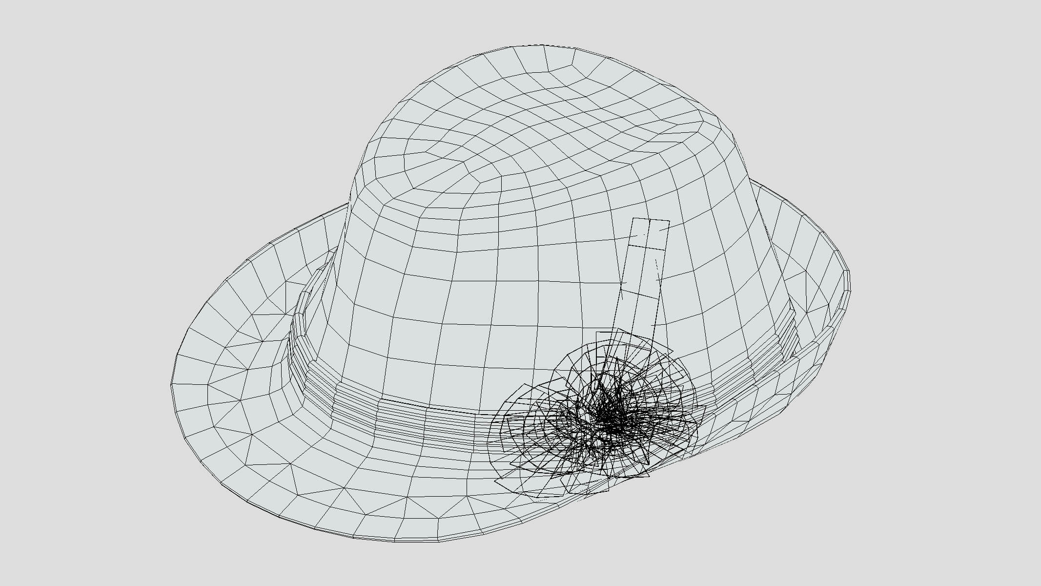 Tyrolean Hat Low Poly - 3D Model by frezzy