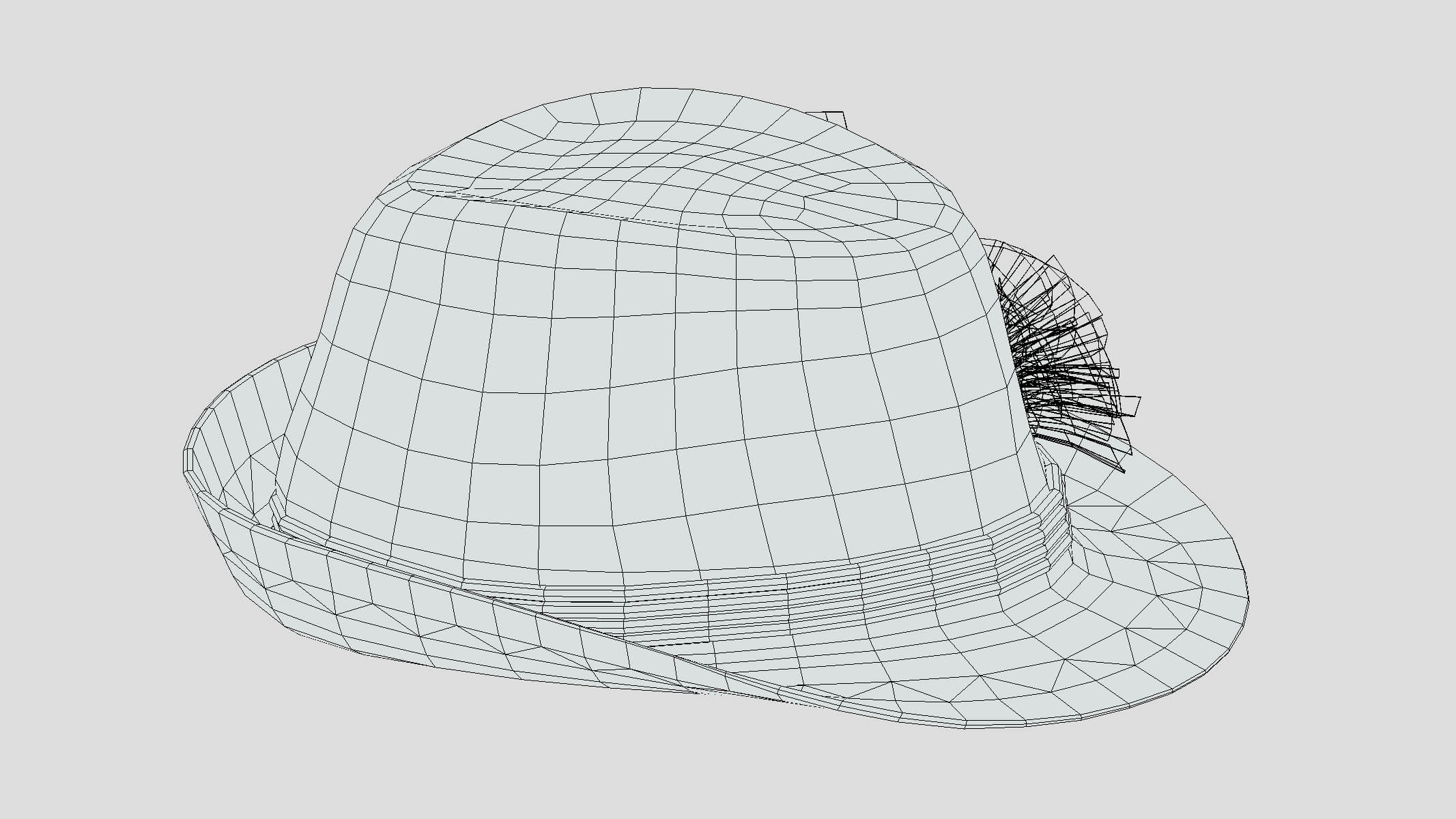 Tyrolean Hat Low Poly - 3D Model by frezzy