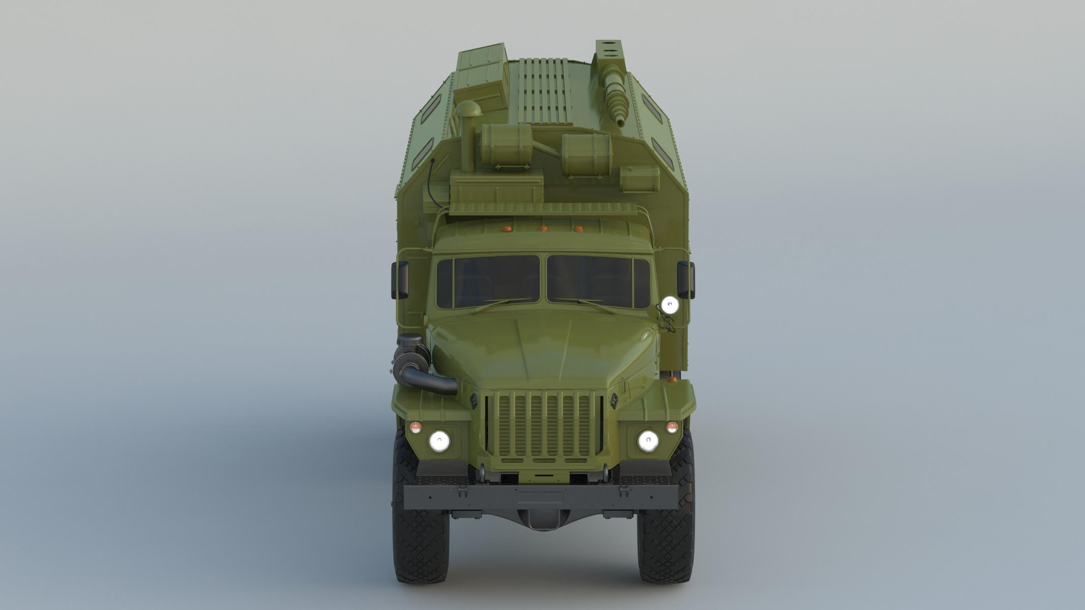 Ural-4320 Command 3D Model by frezzy