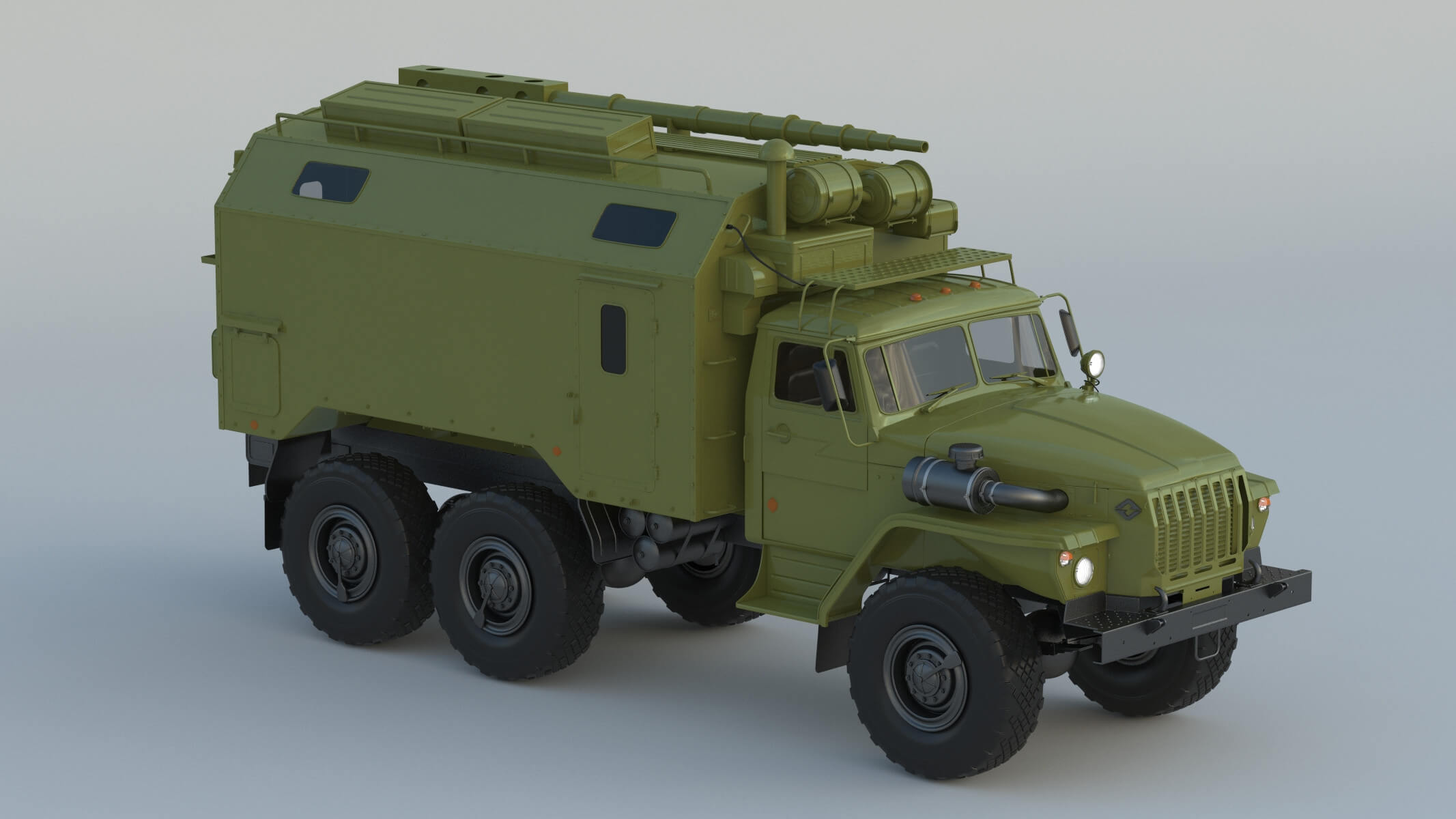 Ural-4320 Command 3D Model by frezzy