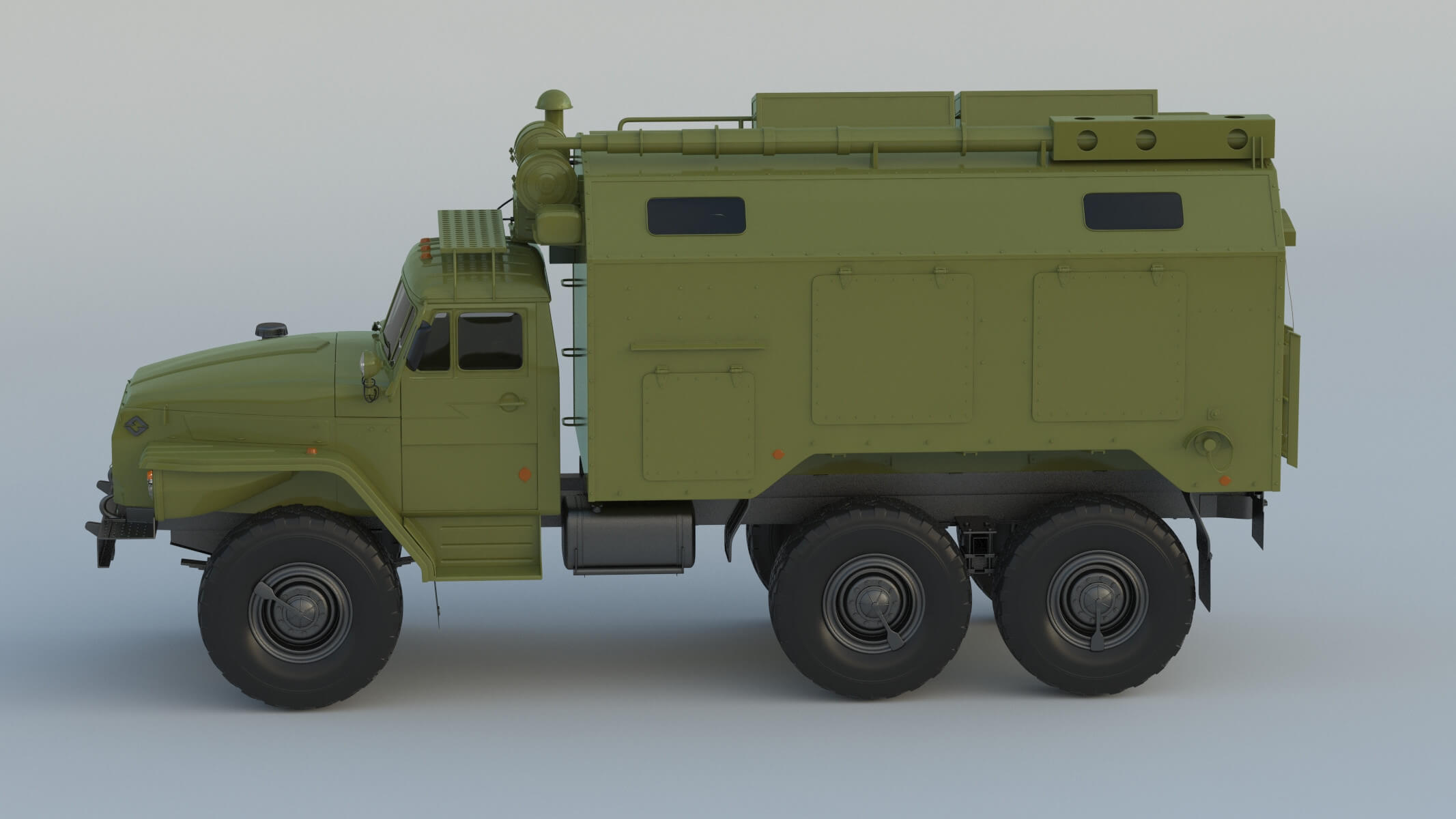 Ural-4320 Command 3D Model by frezzy