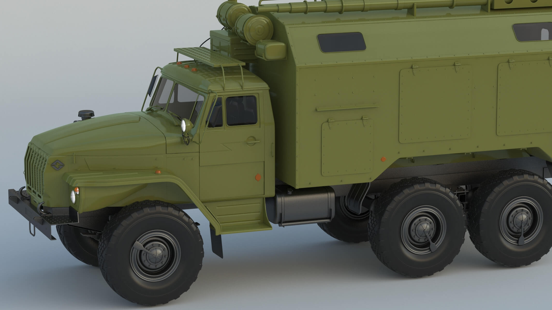 Ural-4320 Command 3D Model by frezzy