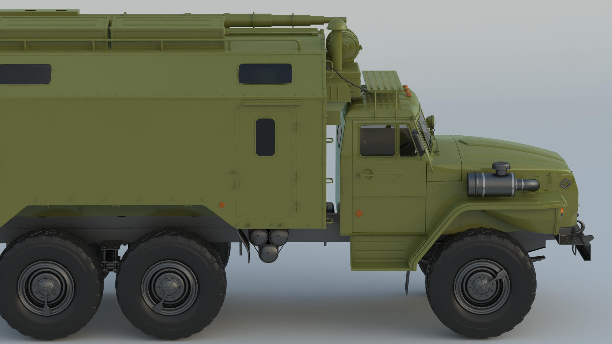 Ural-4320 Command 3D Model by frezzy