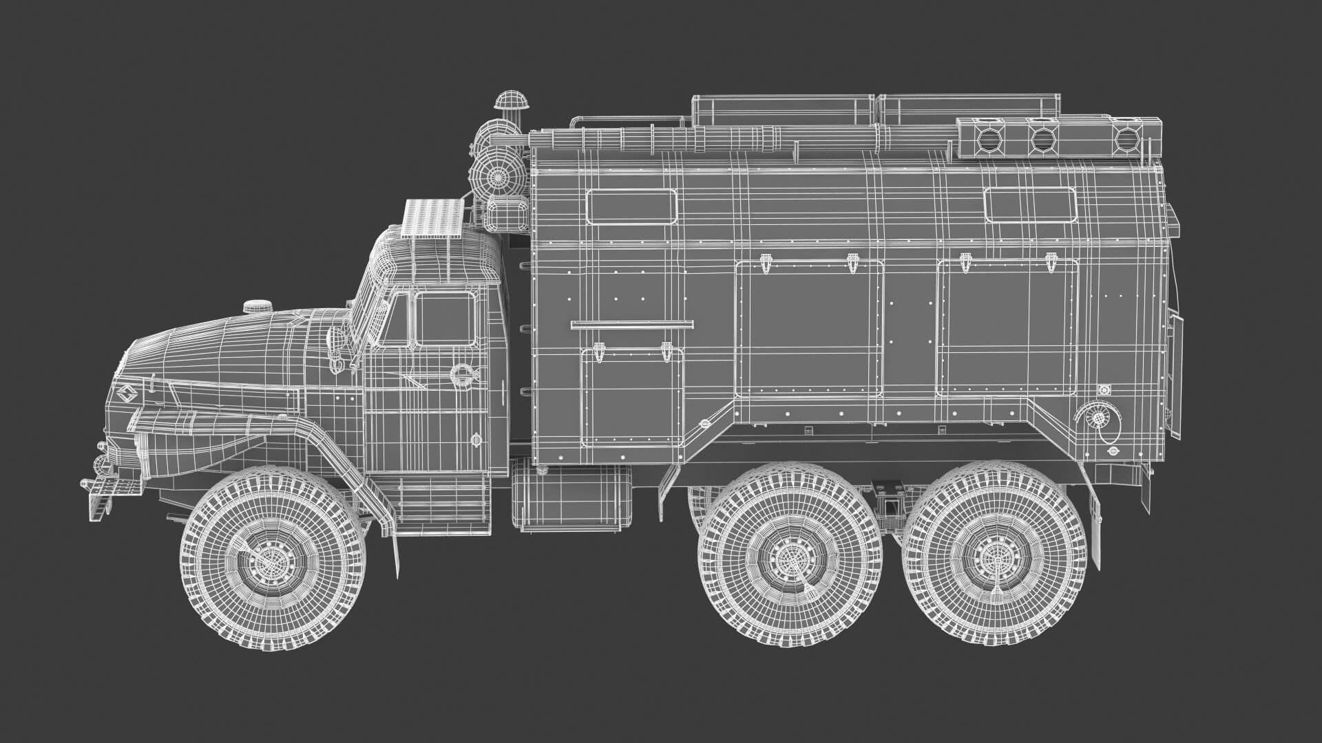 Ural-4320 Command 3D Model by frezzy