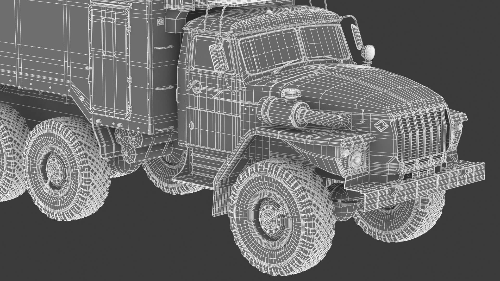 Ural-4320 Command 3D Model by frezzy
