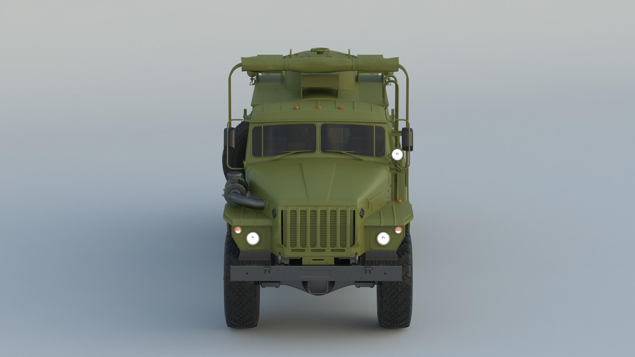 Ural-4320 Fuel Tanker 3D Model by frezzy