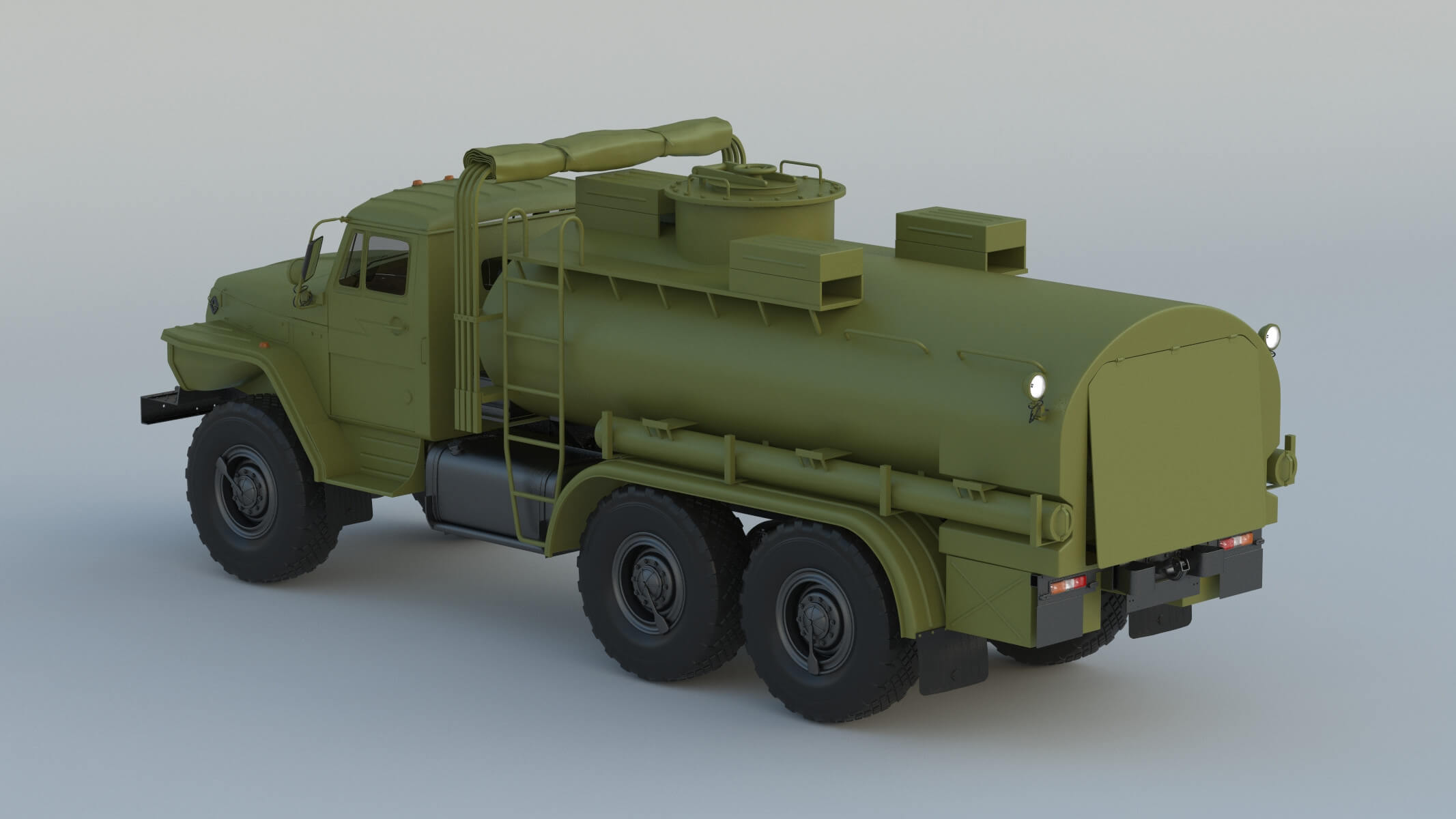 Ural-4320 Fuel Tanker 3D Model by frezzy