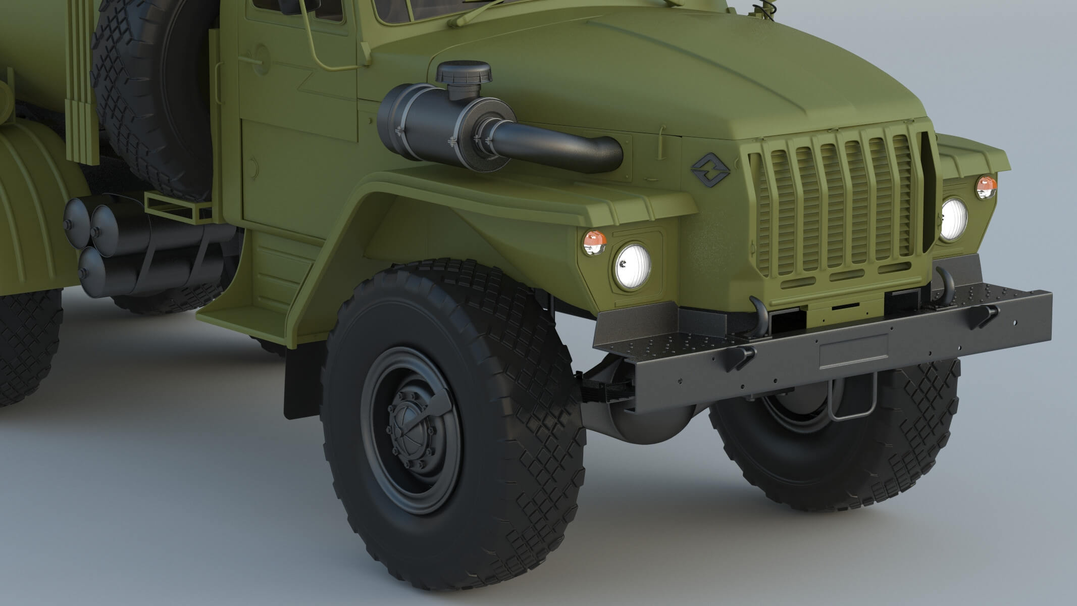 Ural-4320 Fuel Tanker 3D Model by frezzy
