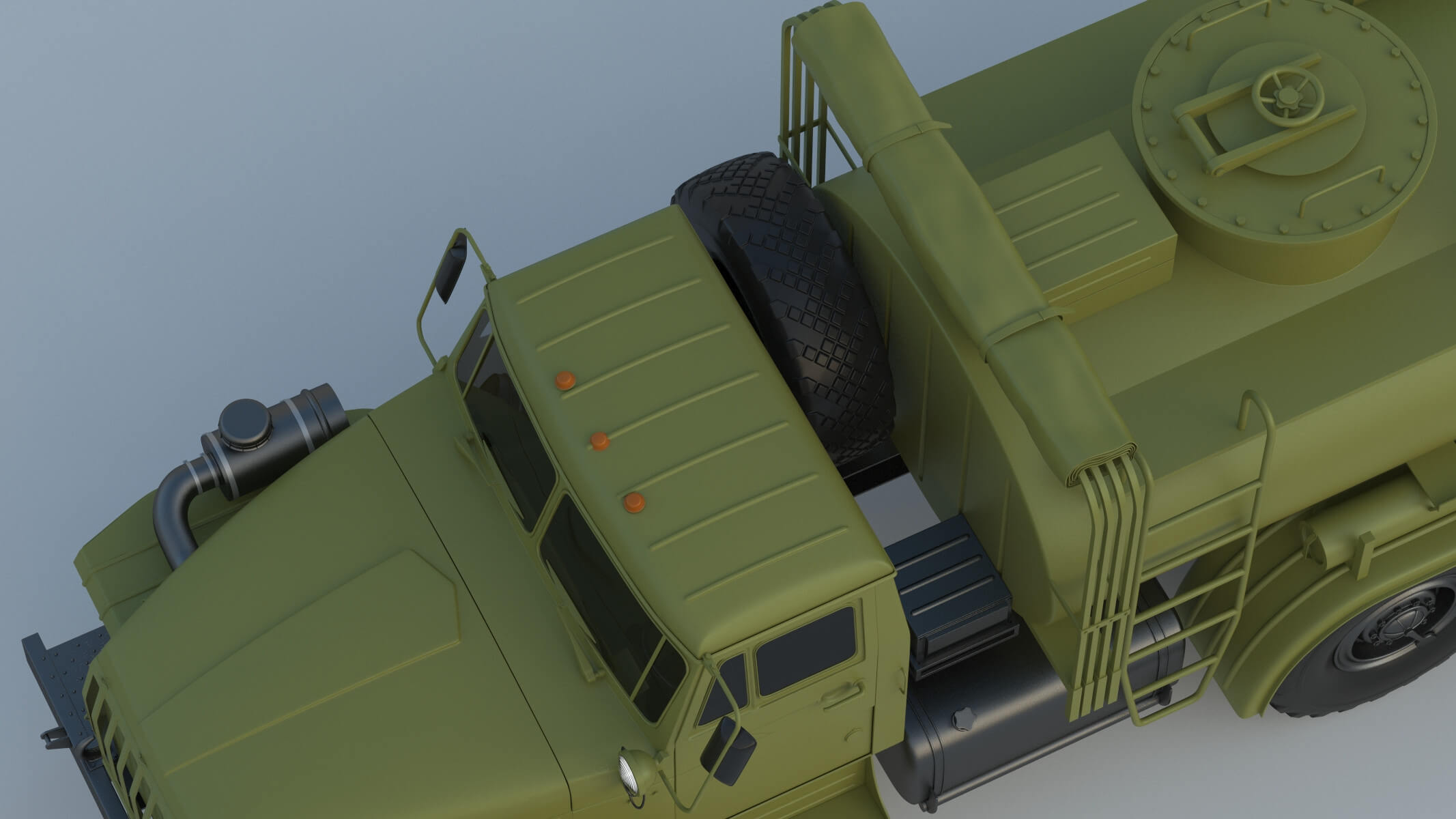 Ural-4320 Fuel Tanker 3D Model by frezzy