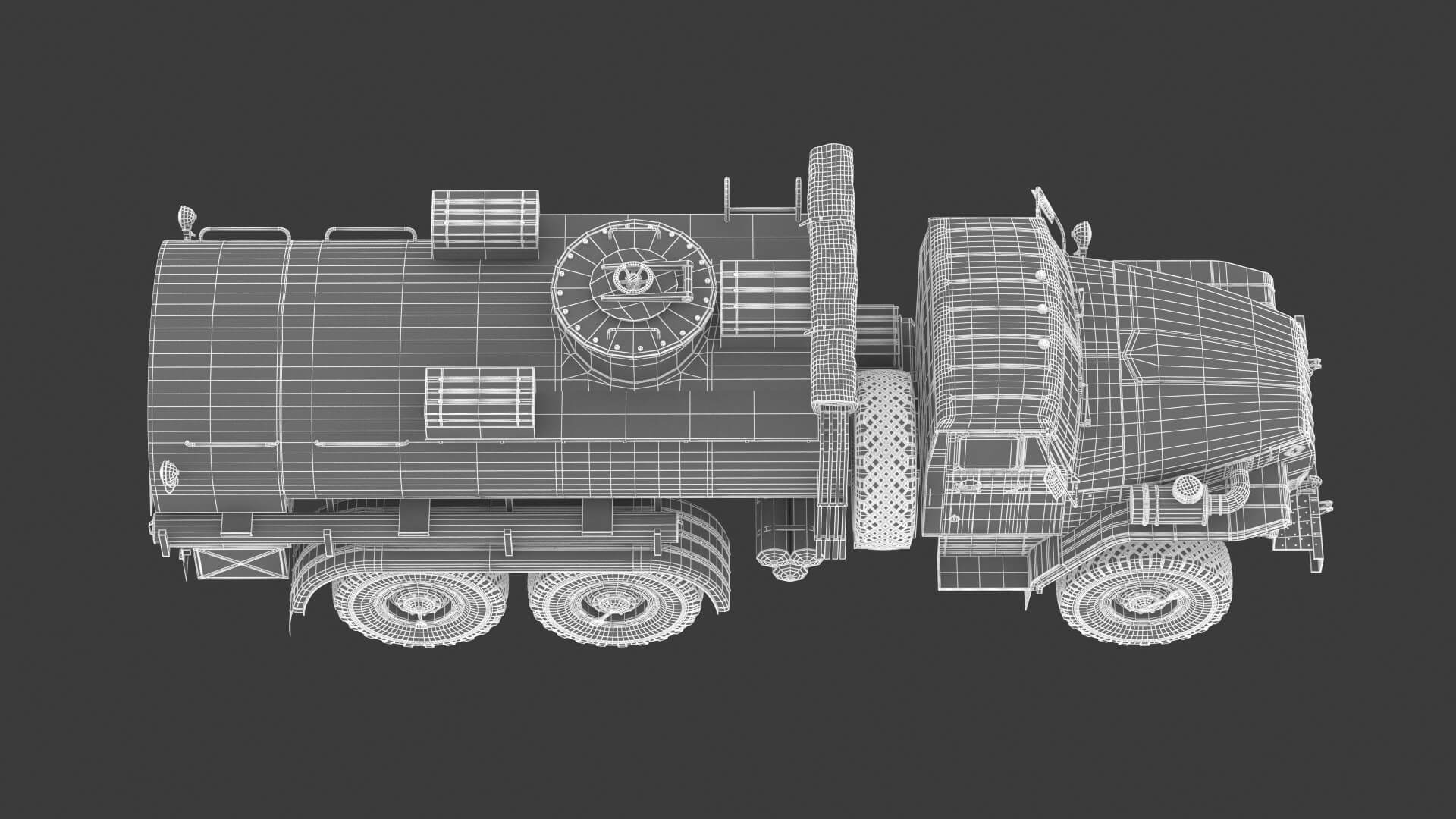 Ural-4320 Fuel Tanker 3D Model by frezzy