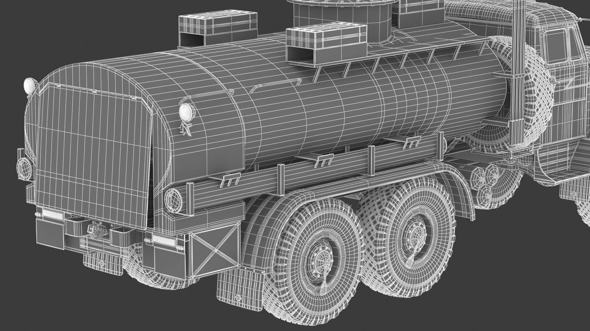 Ural-4320 Fuel Tanker 3D Model by frezzy