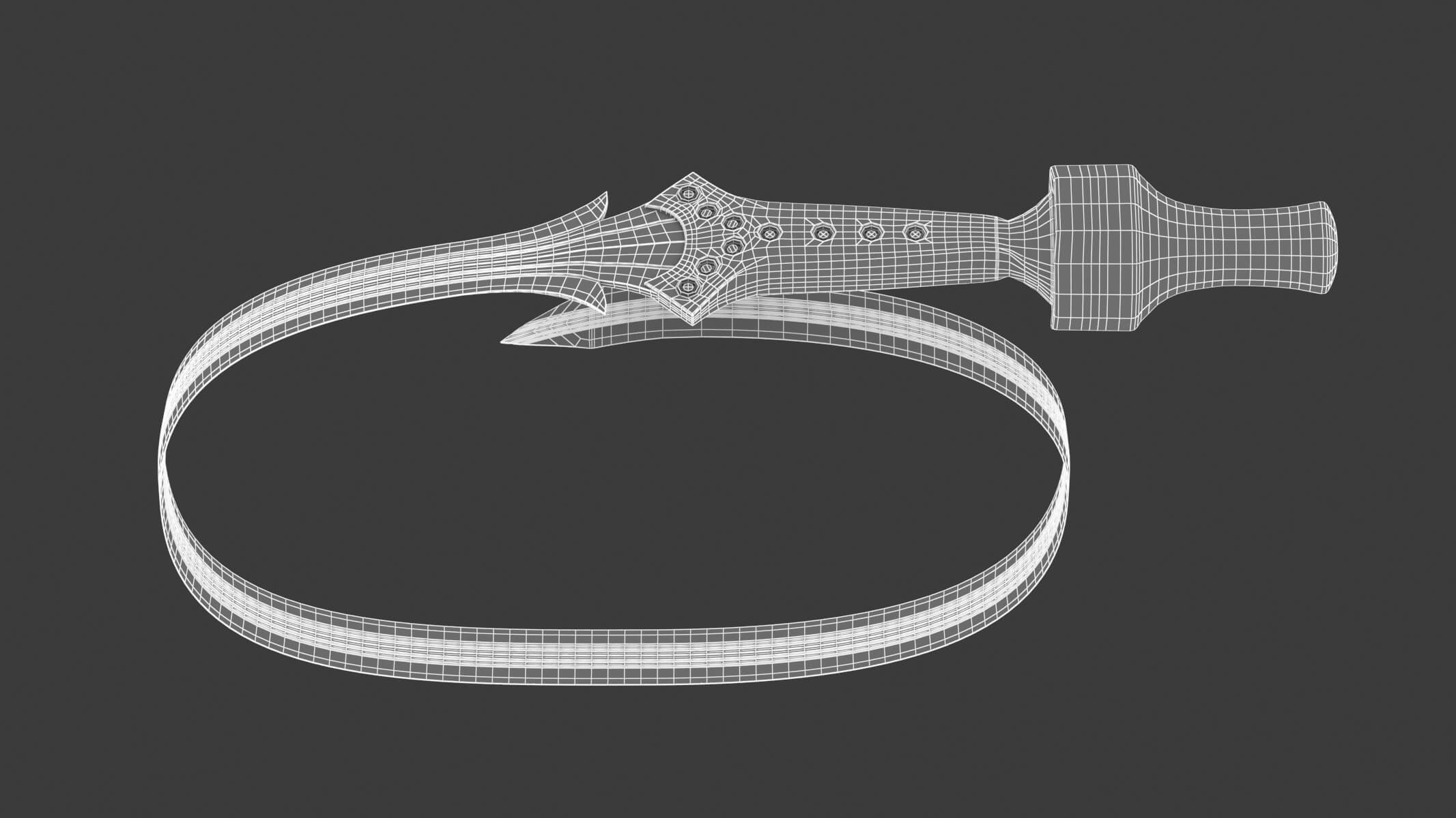 Urumi Sword - 3D Model by frezzy