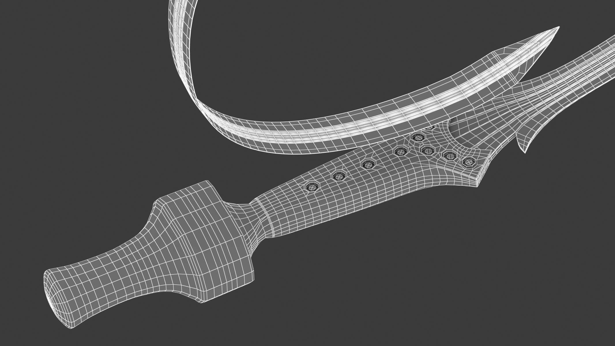 Urumi Sword - 3D Model by frezzy