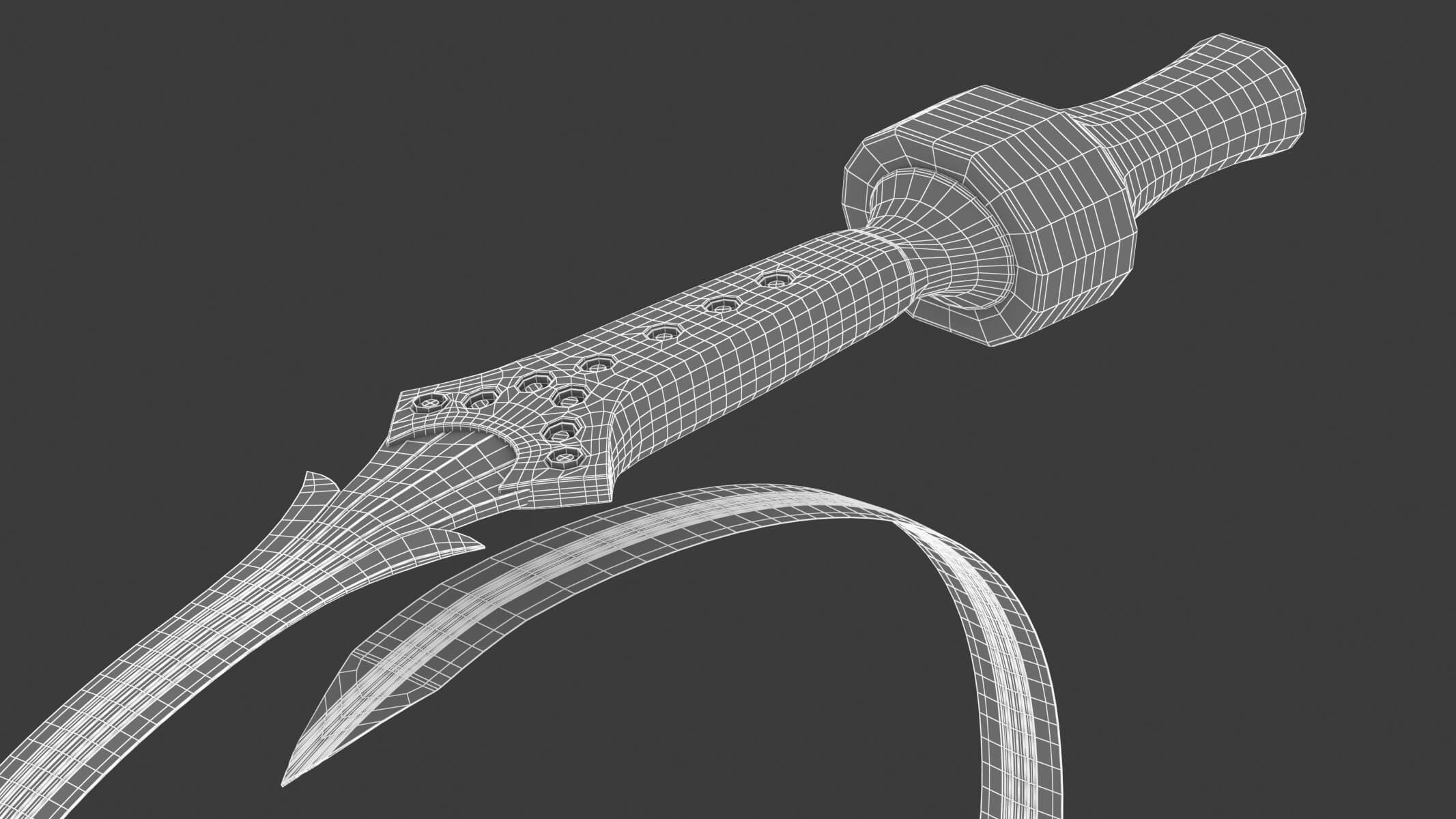 Urumi Sword - 3D Model by frezzy