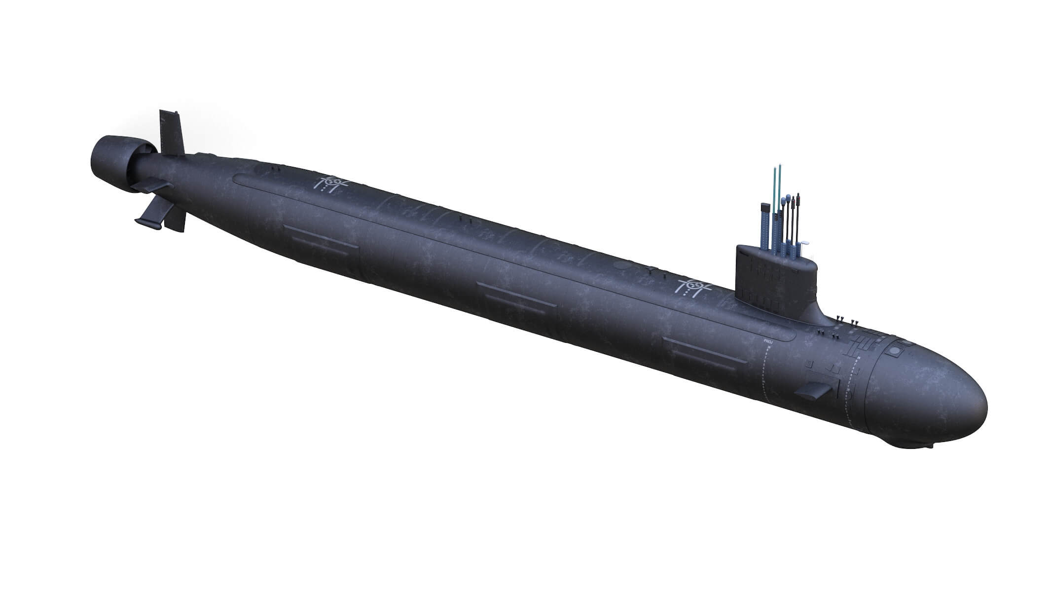 US Submarine Virginia SSN-774 3D Model by frezzy