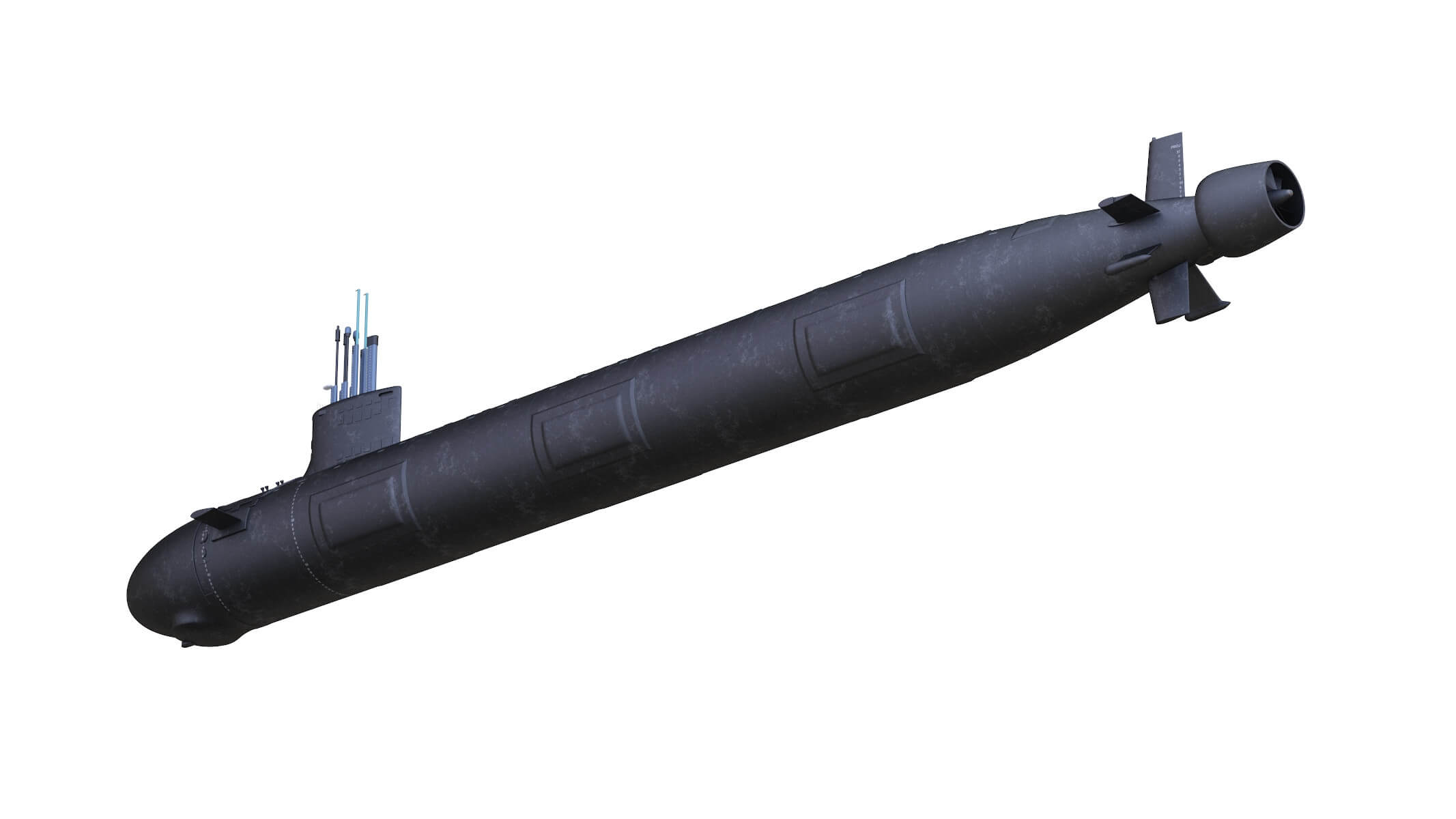 US Submarine Virginia SSN-774 3D Model by frezzy