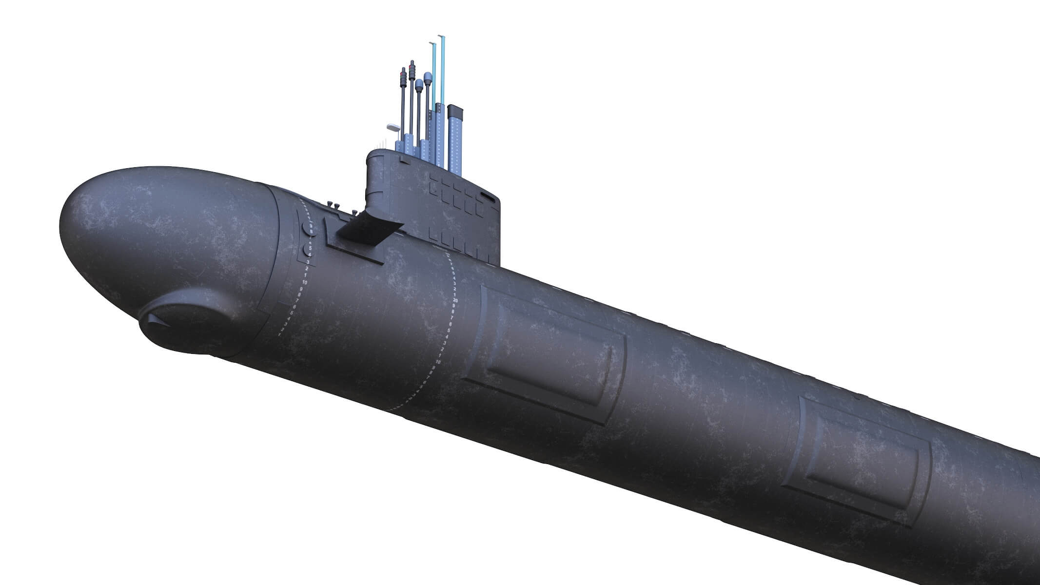 US Submarine Virginia SSN-774 3D Model by frezzy