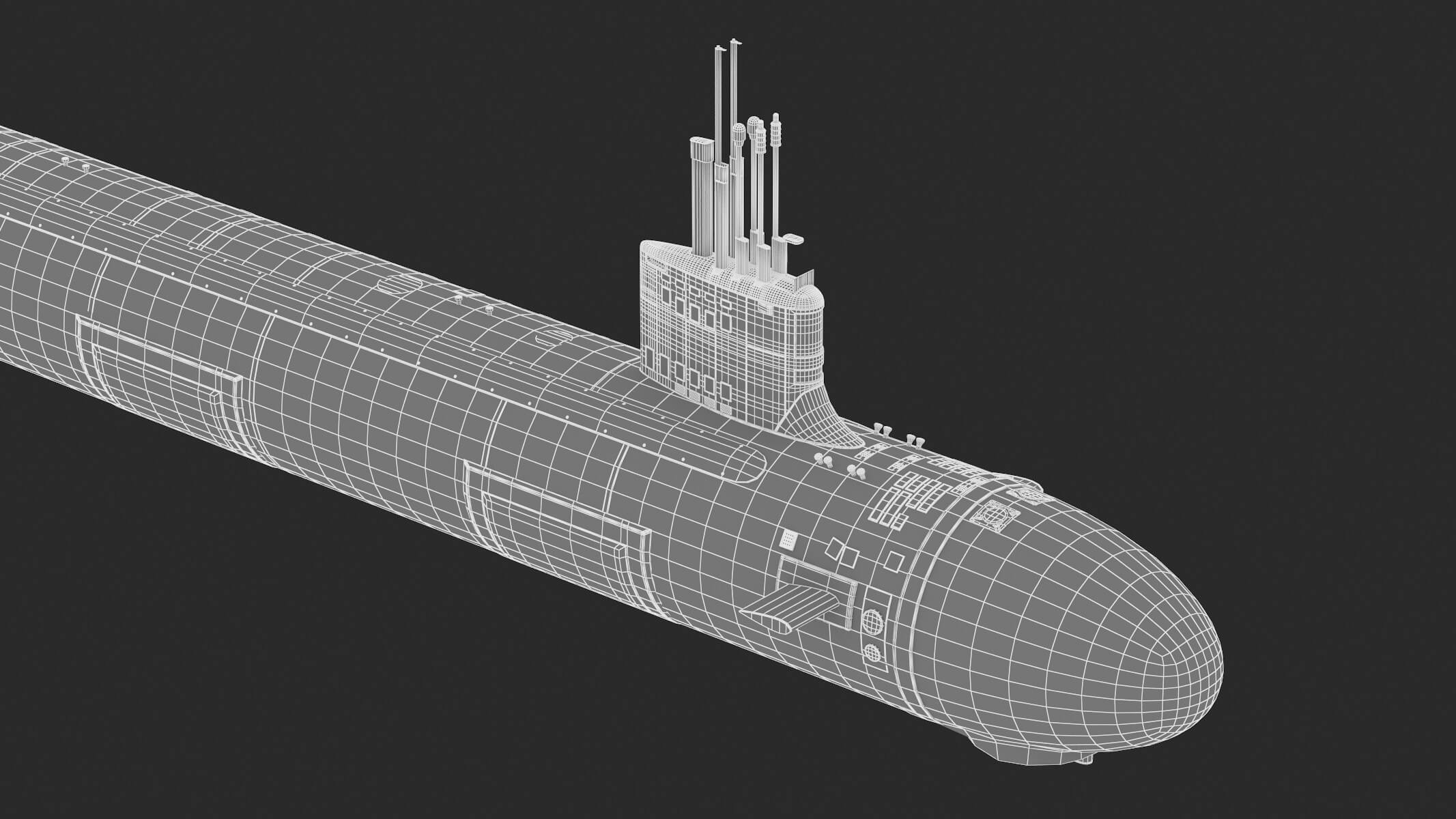 US Submarine Virginia SSN-774 3D Model by frezzy