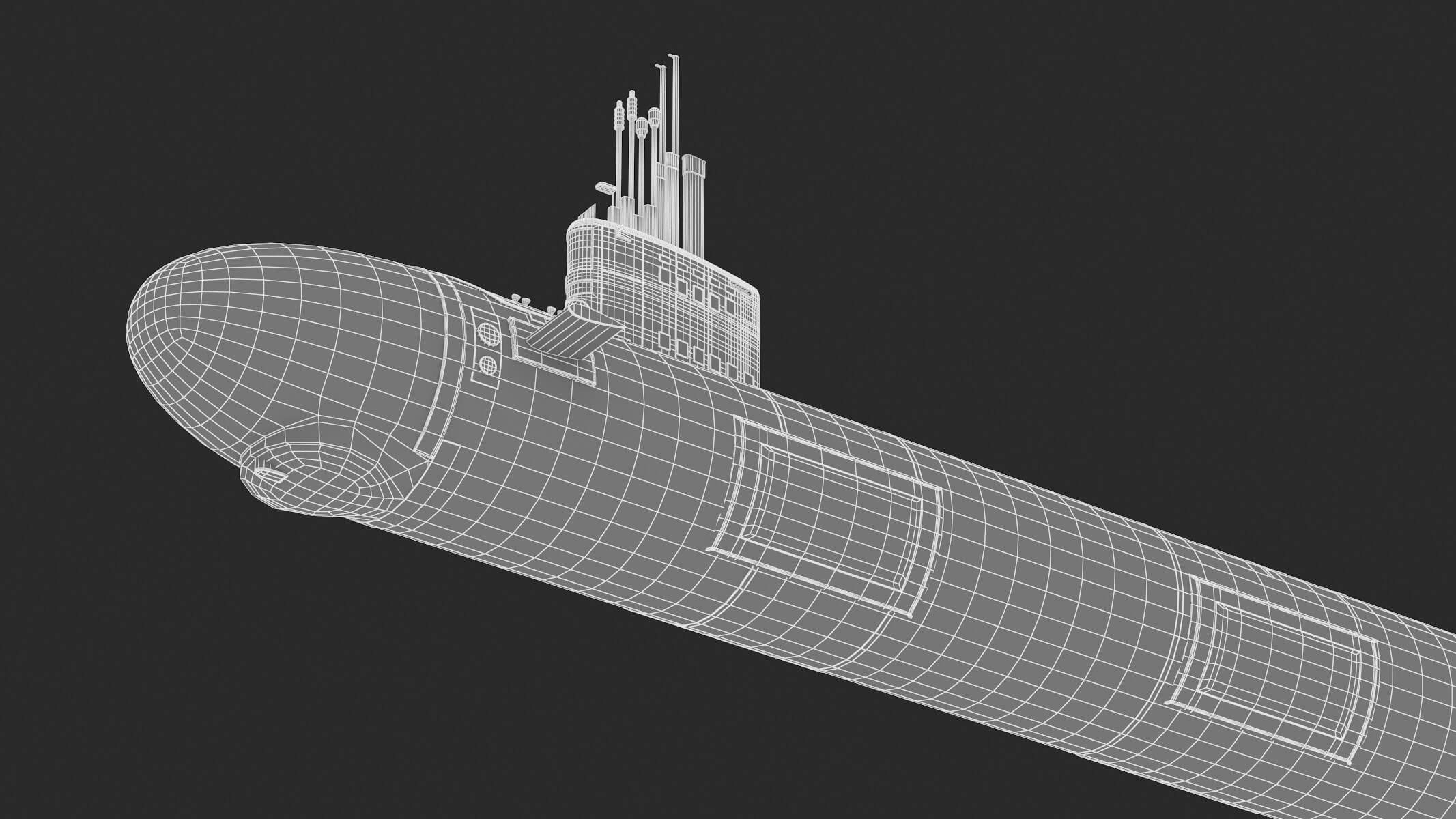 US Submarine Virginia SSN-774 3D Model by frezzy