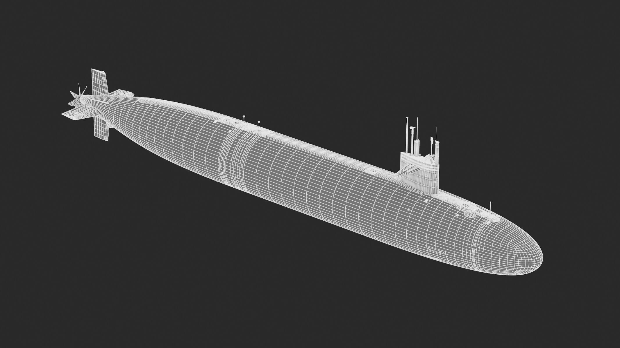 USS Permit (SSN-594) 3D Model by frezzy