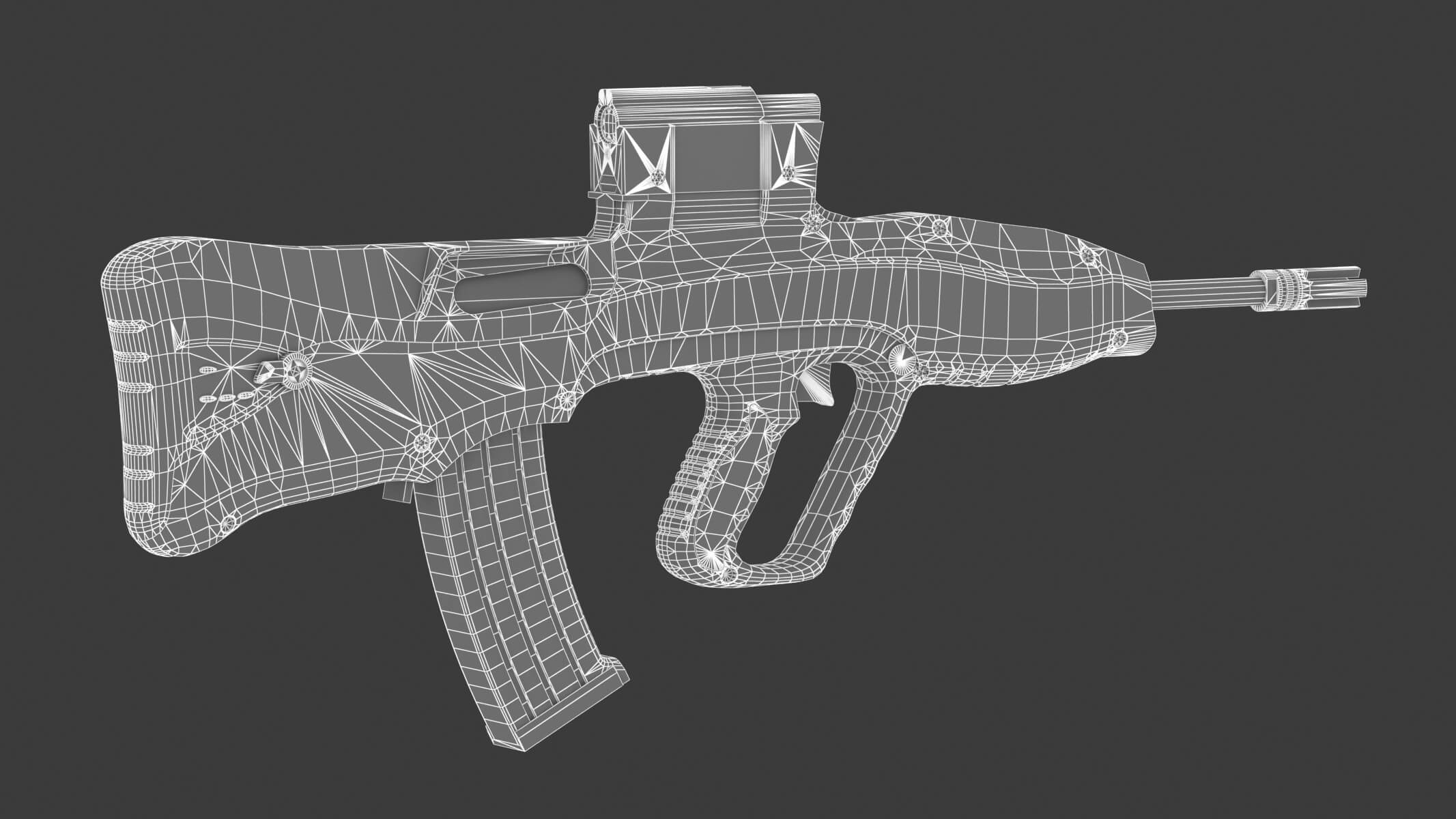 Vektor CR-21 Low Poly 3D Model by frezzy
