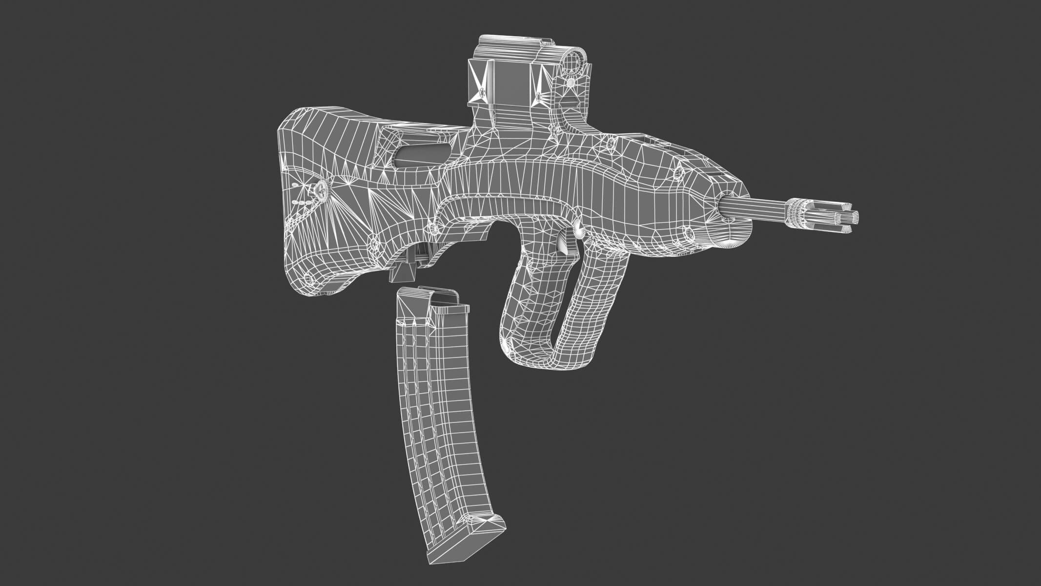 Vektor CR-21 Low Poly 3D Model by frezzy