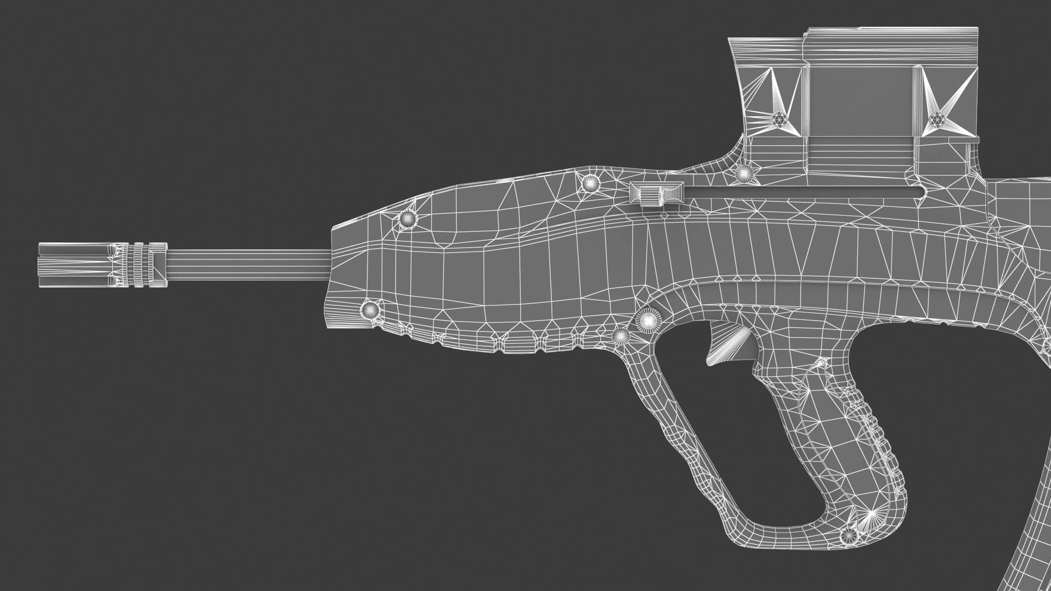 Vektor CR-21 Low Poly 3D Model by frezzy