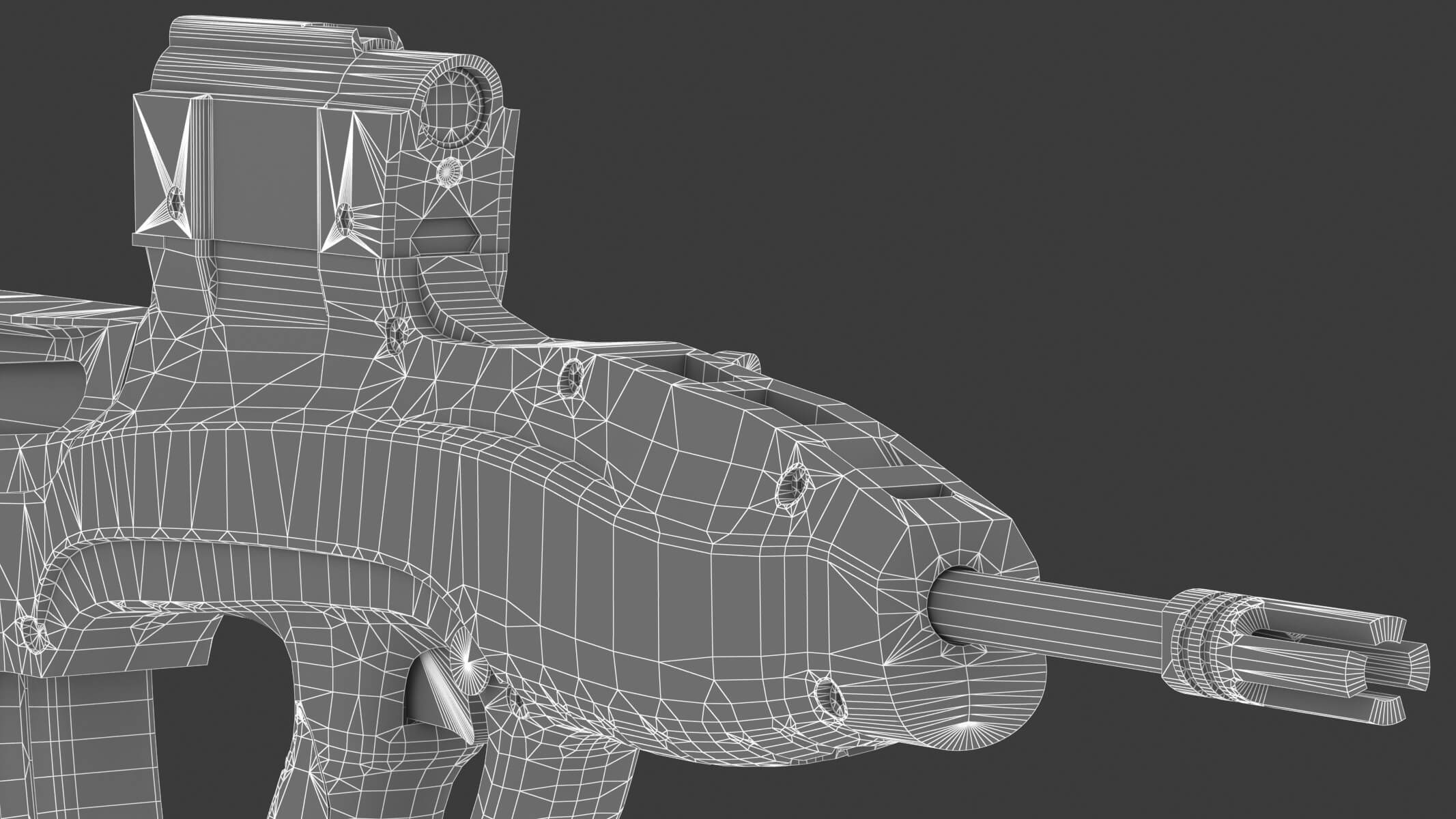 Vektor CR-21 Low Poly 3D Model by frezzy