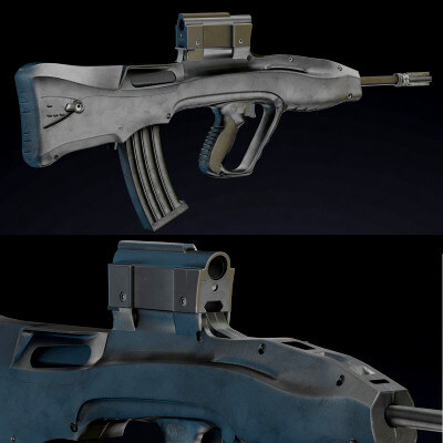 Vektor CR-21 Low Poly 3D Model by frezzy