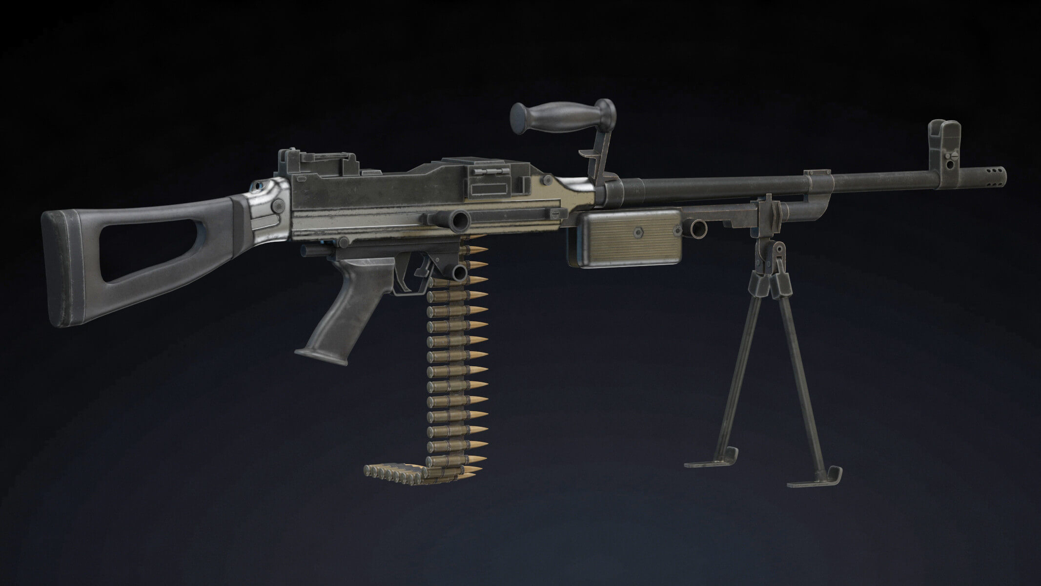 Vektor SS-77 Low Poly 3D Model by frezzy