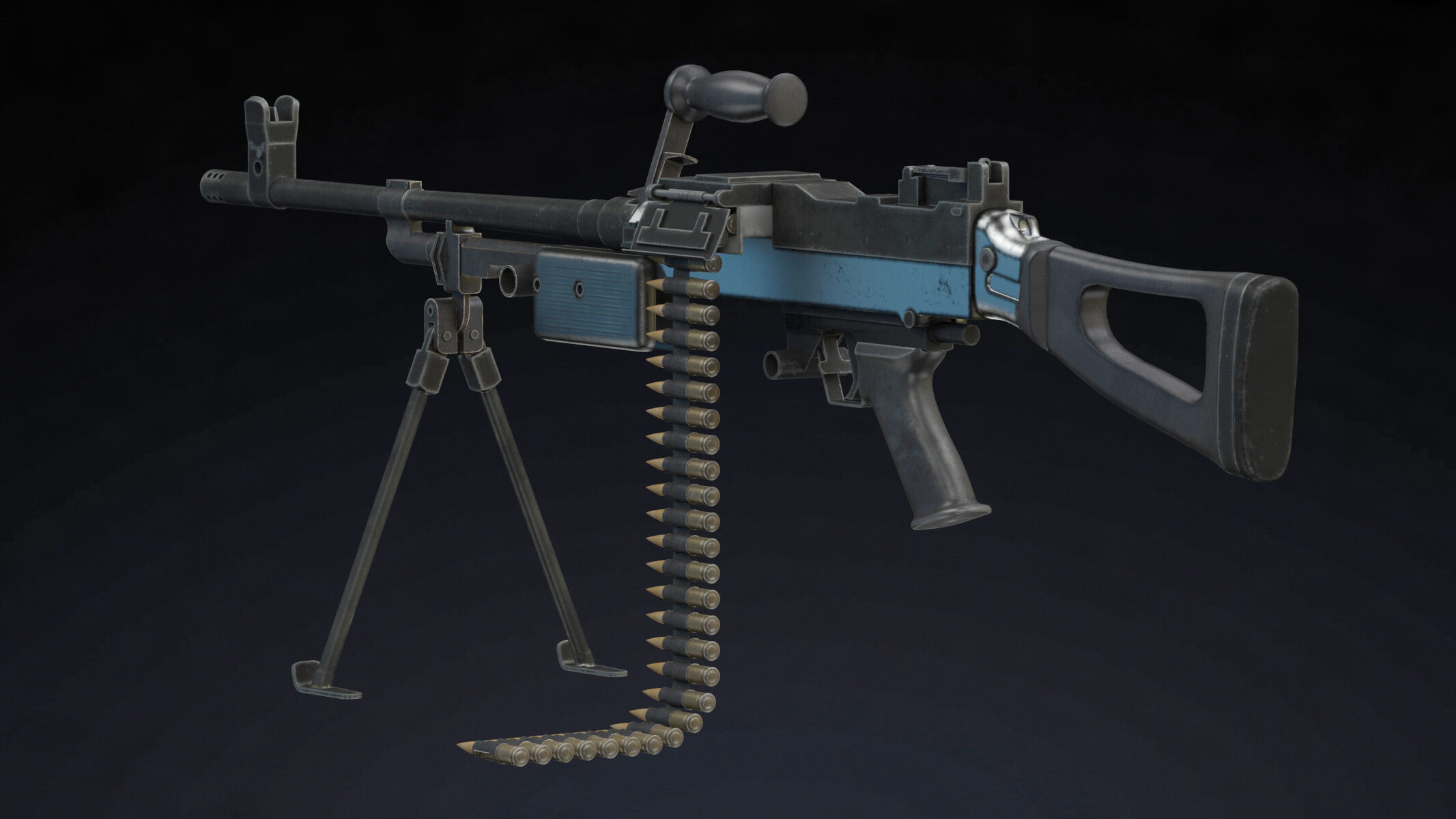 Vektor SS-77 Low Poly 3D Model by frezzy