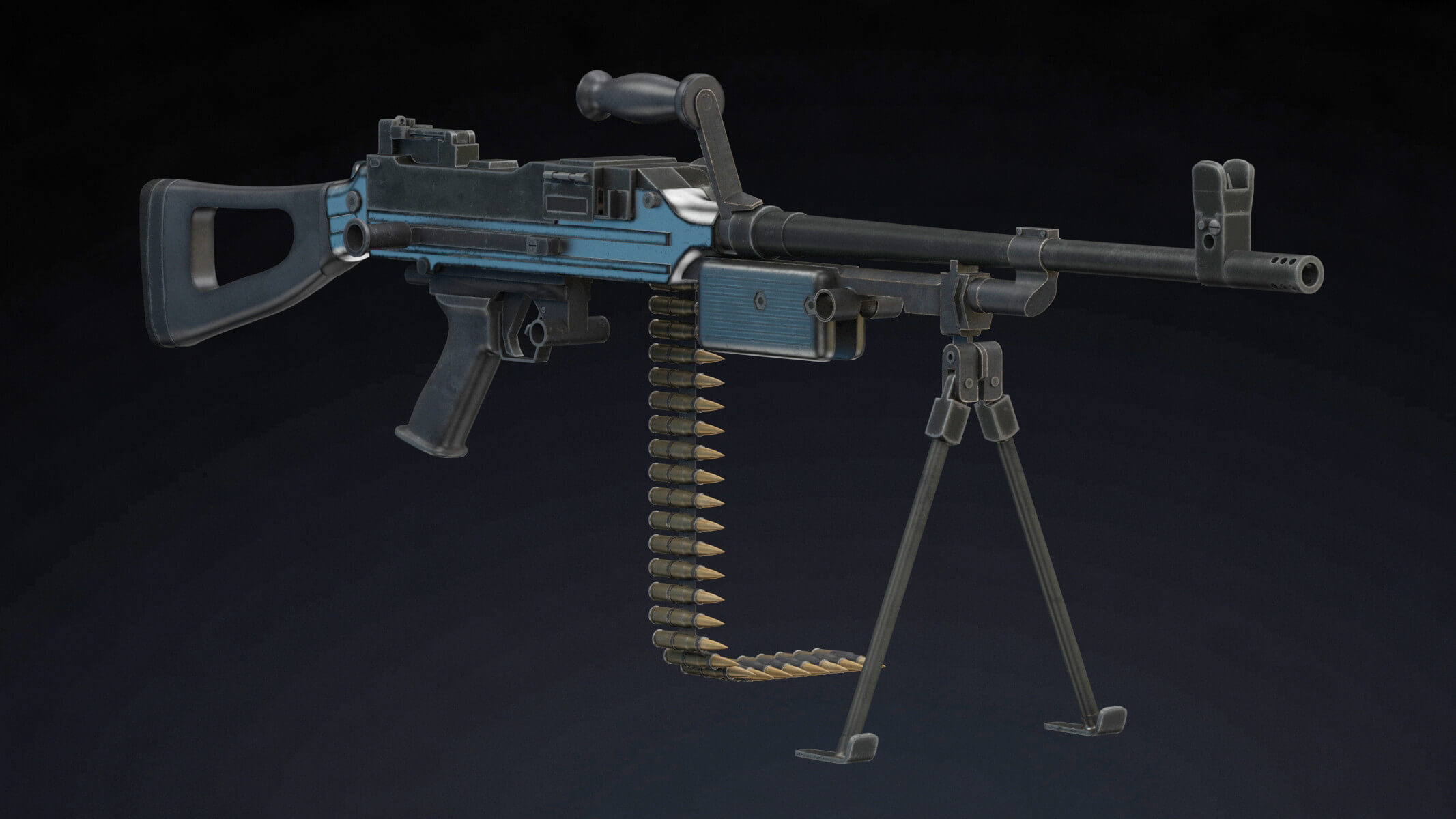 Vektor SS-77 Low Poly 3D Model by frezzy