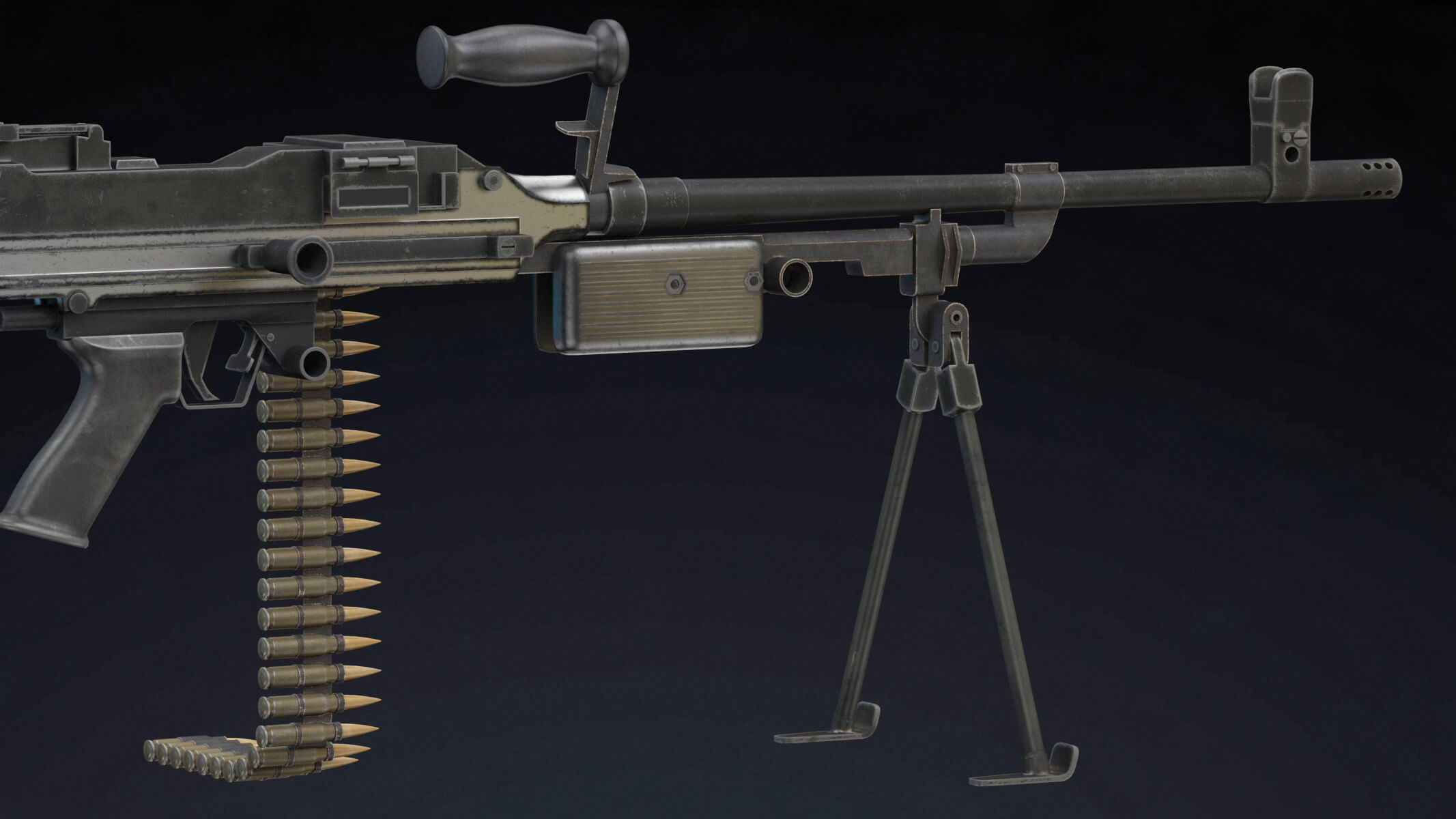 Vektor SS-77 Low Poly 3D Model by frezzy