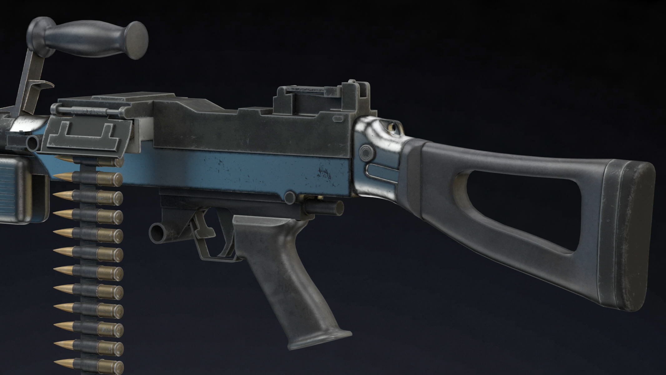 Vektor SS-77 Low Poly 3D Model by frezzy