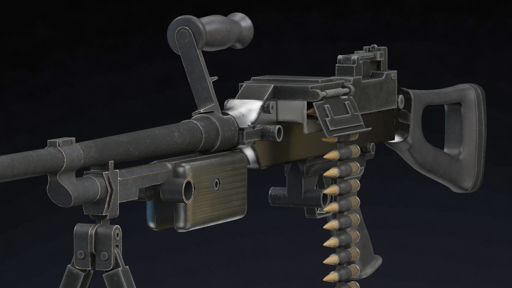 Vektor SS-77 Low Poly 3D Model by frezzy