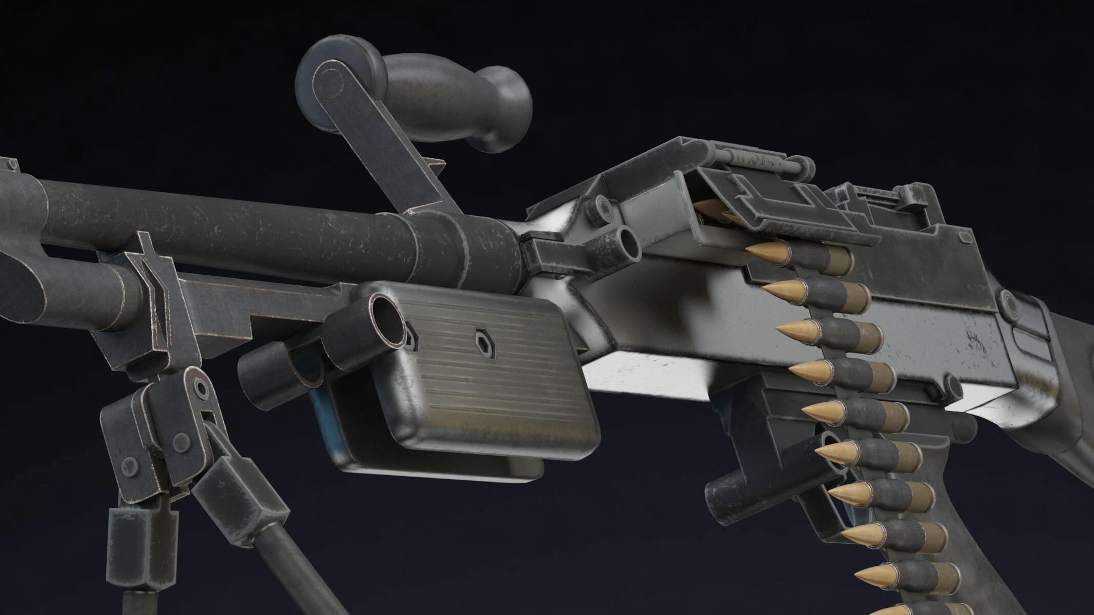 Vektor SS-77 Low Poly 3D Model by frezzy