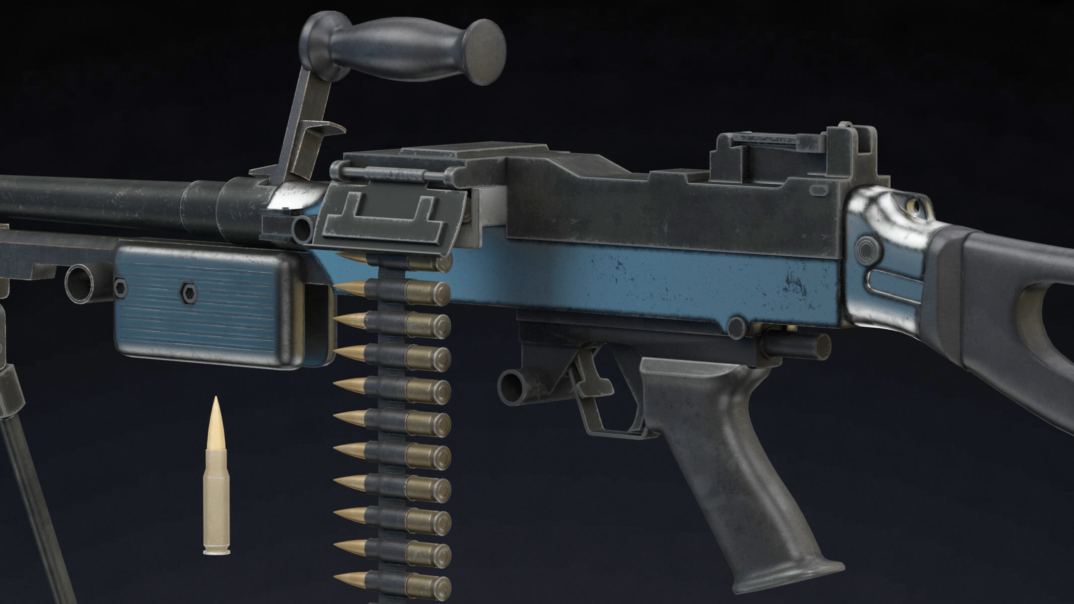 Vektor SS-77 Low Poly 3D Model by frezzy