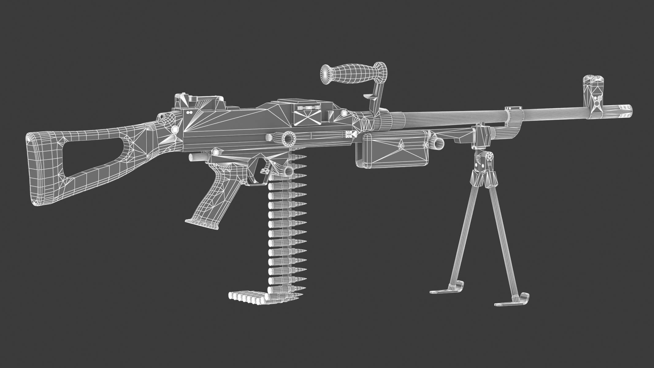 Vektor SS-77 Low Poly 3D Model by frezzy